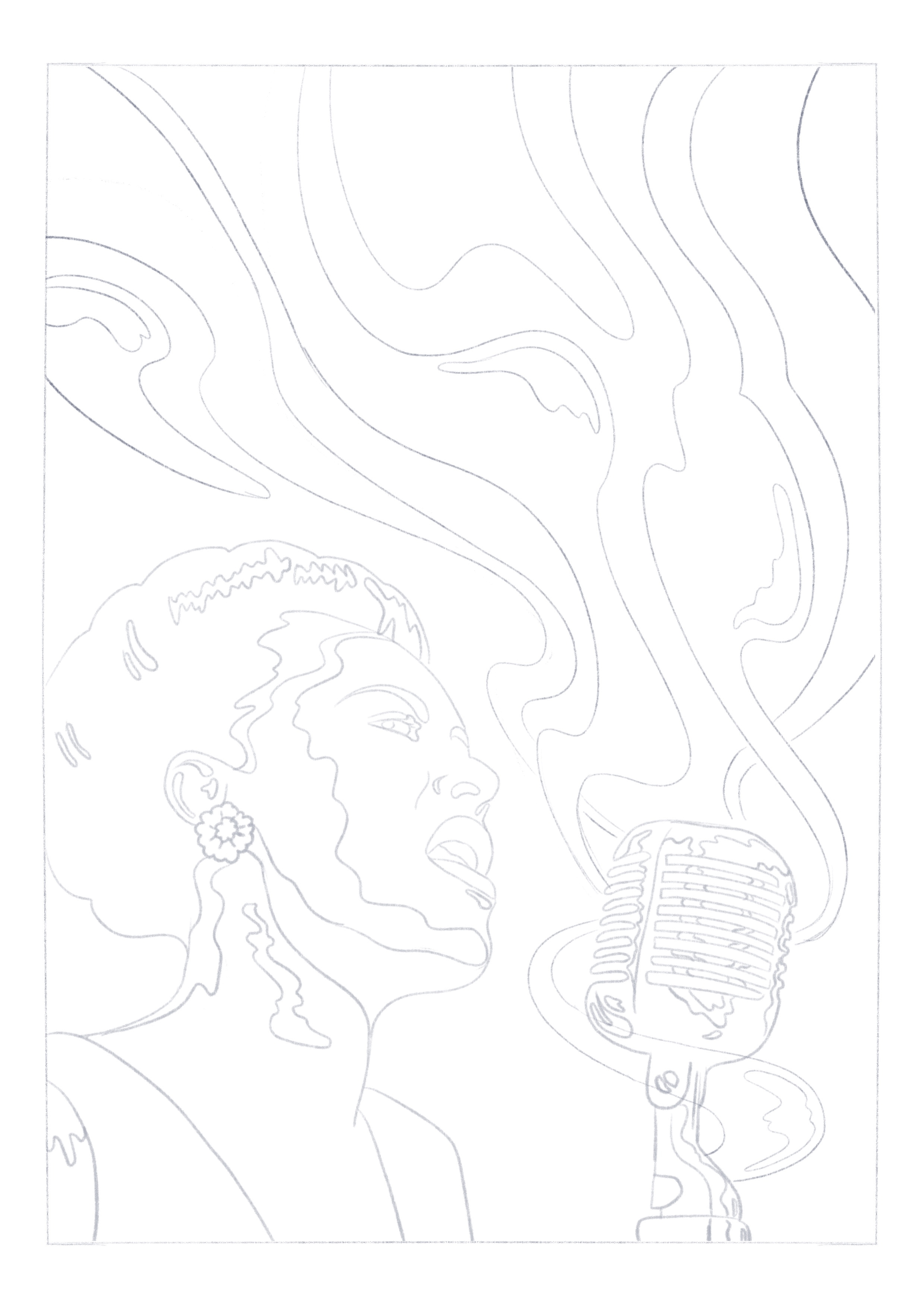 Billie Holiday Jazz Portrait by Lively Scout on Dribbble