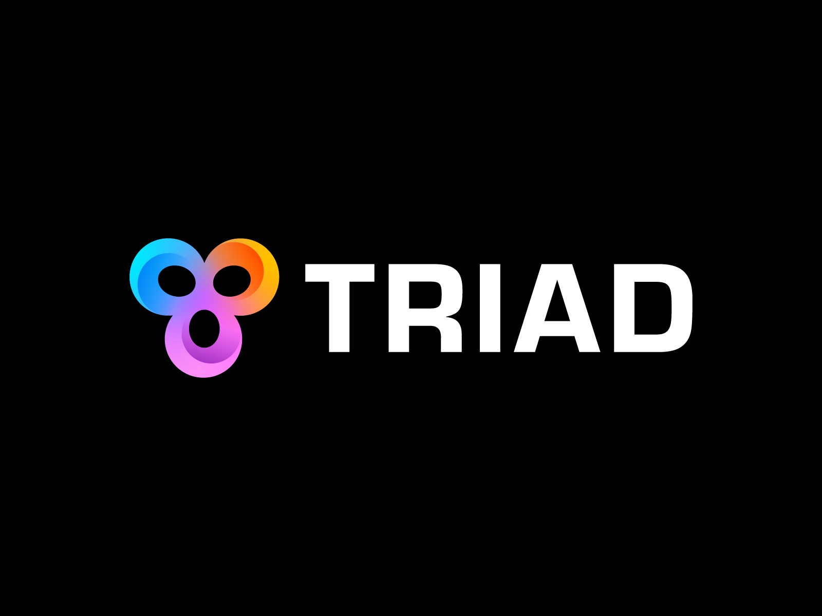 Triad Logo Design (Unused for Sale) by Mihai Dolganiuc on Dribbble