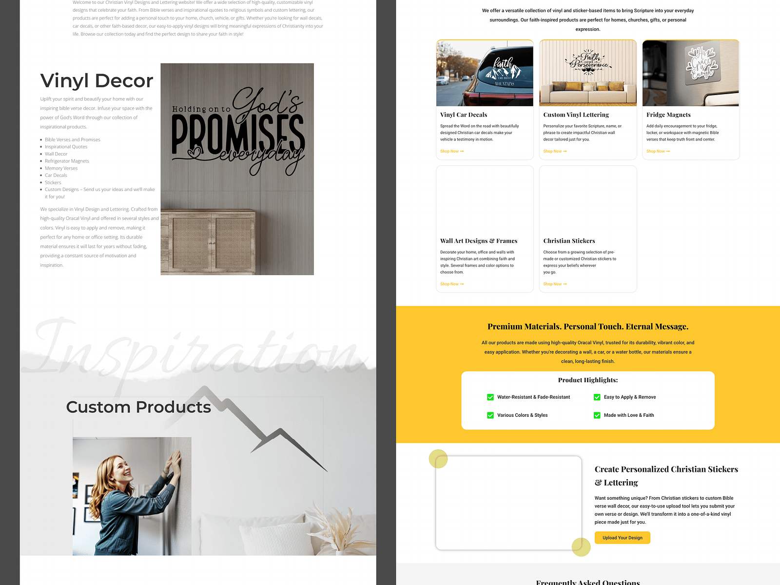 UI/UX Redesign – Bible Verses Everywhere Store by Wisdmlabs on Dribbble