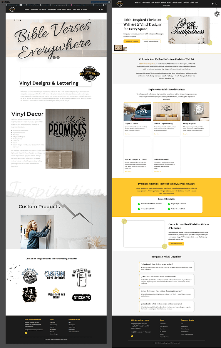 UI/UX Redesign – Bible Verses Everywhere Store by WisdmLabs on Dribbble