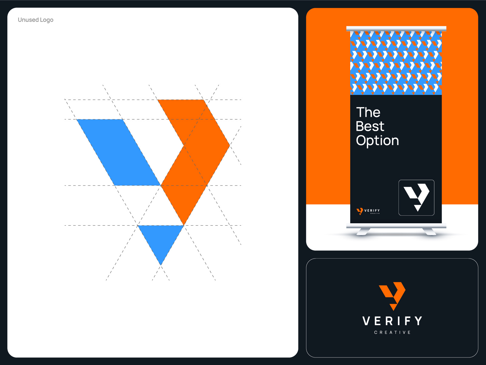 Modern Creative Agency Logo with Lettermark V, F & Checkmark by HK Logo ...