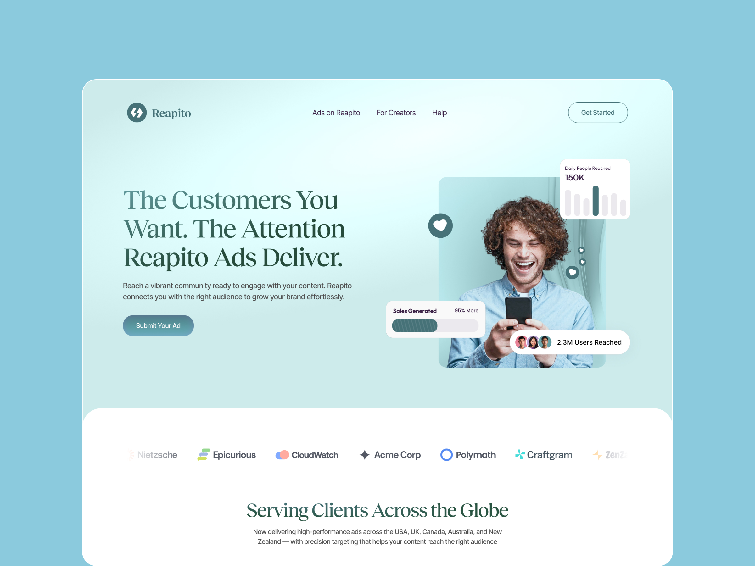 Social Networking Platform Website by Atiqur Rahaman 🚀 for Design Monks ...