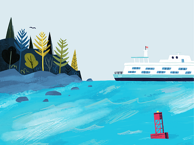 Bainbridge Island by Alexander Mostov on Dribbble