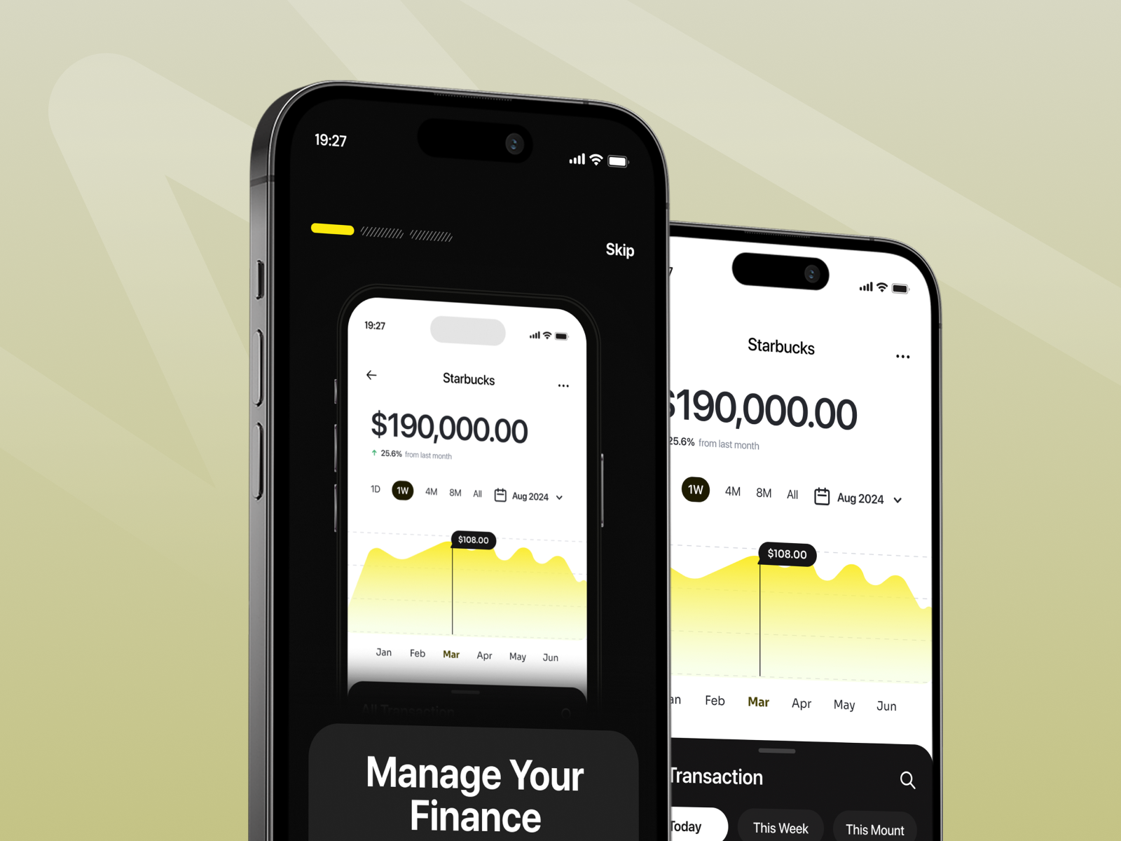 Finance mobile application ui design by Roohi Koohi on Dribbble