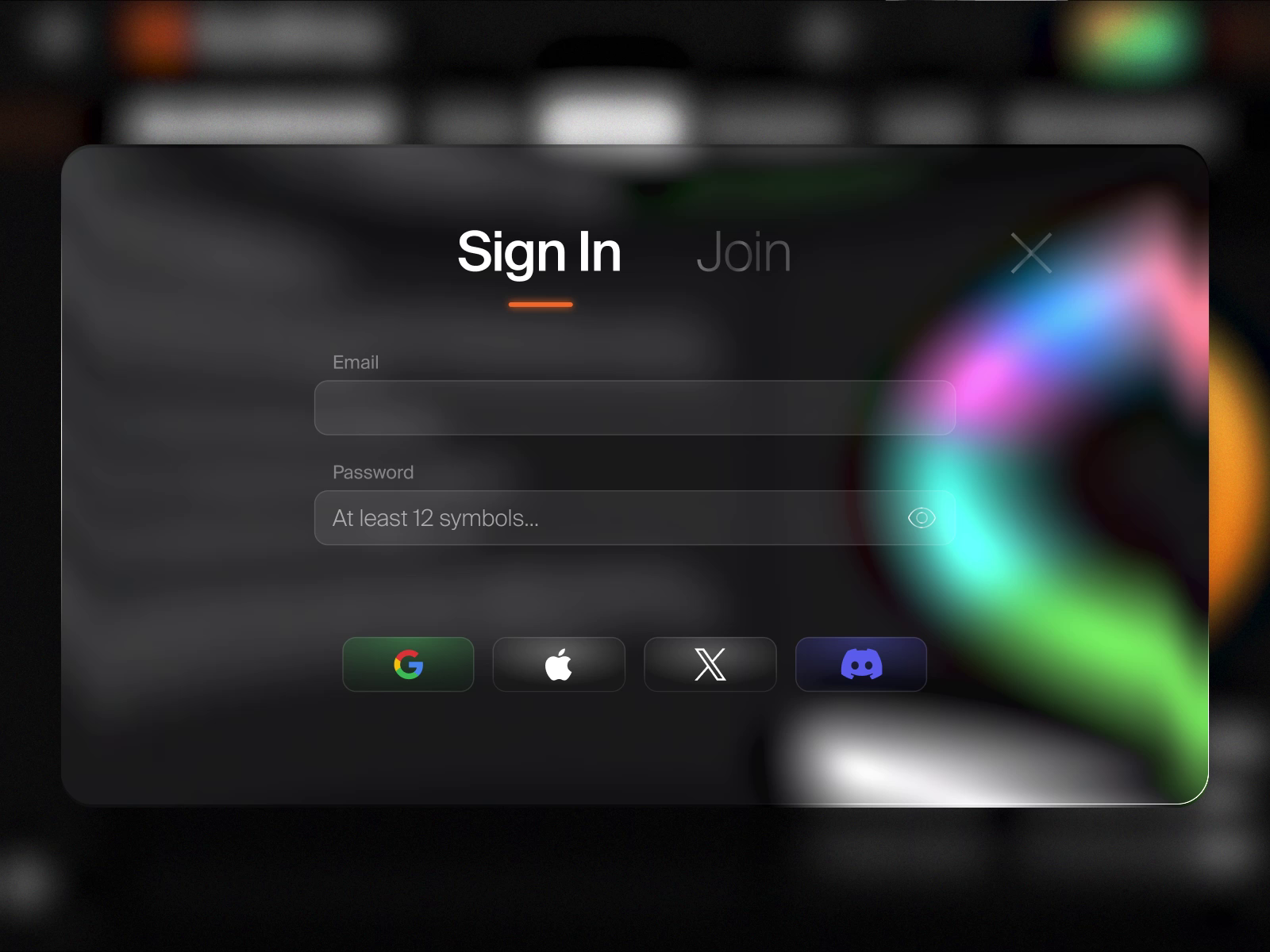 Liquid Glass UI Modal Window by vino_costa for Roobinium on Dribbble