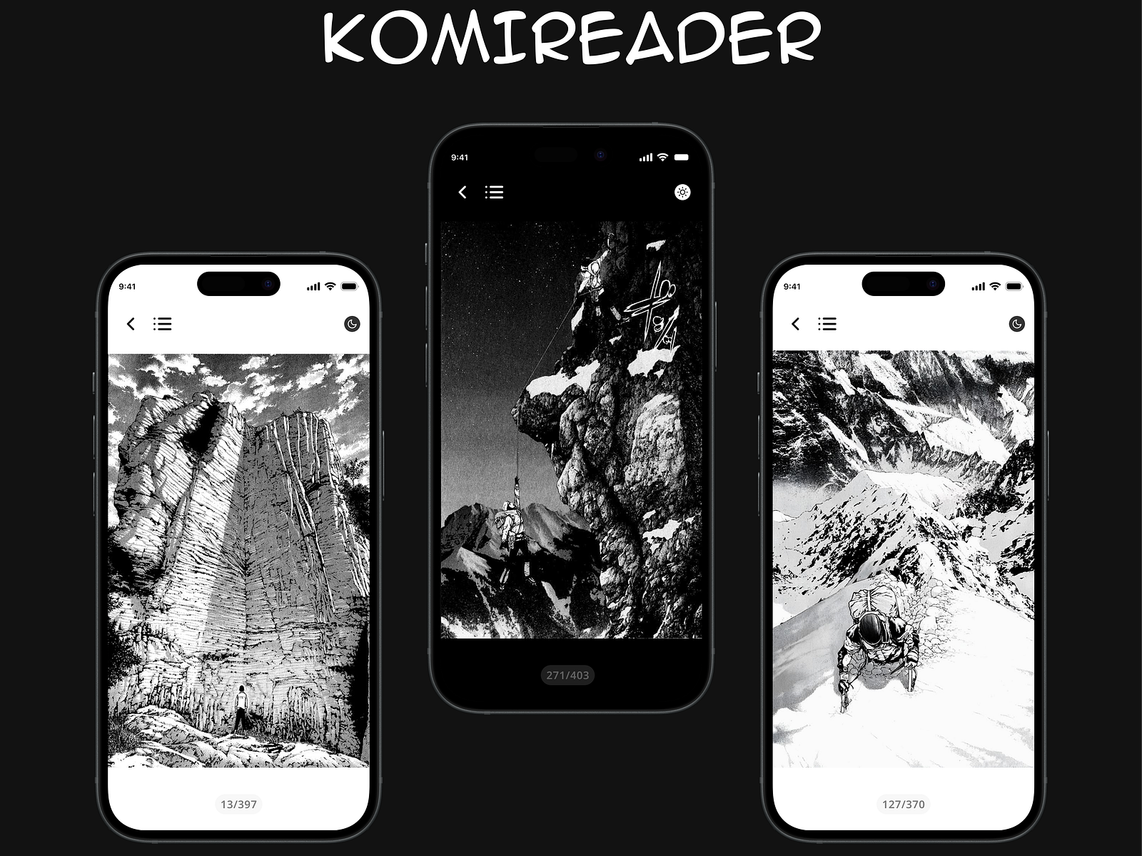Komireader App by Tazo Lomtadze on Dribbble