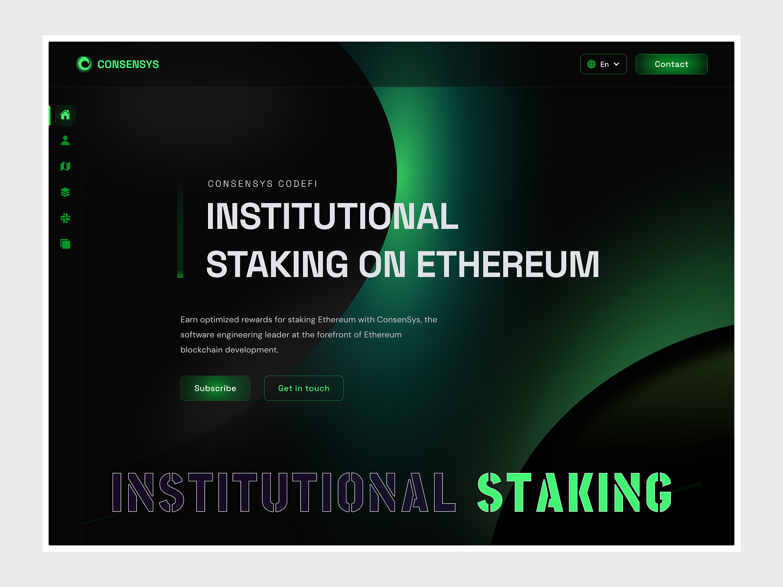Ethereum Staking Landing Page – Modern Web3 Blockchain UI Design by ...