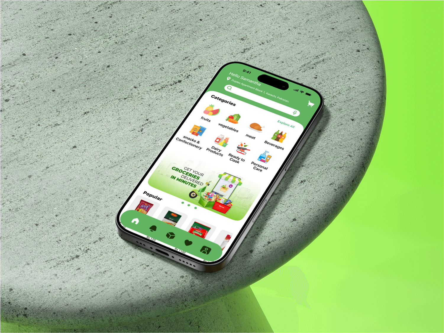 Grocery Shopping App - UI Design by Javeria Shaikh on Dribbble