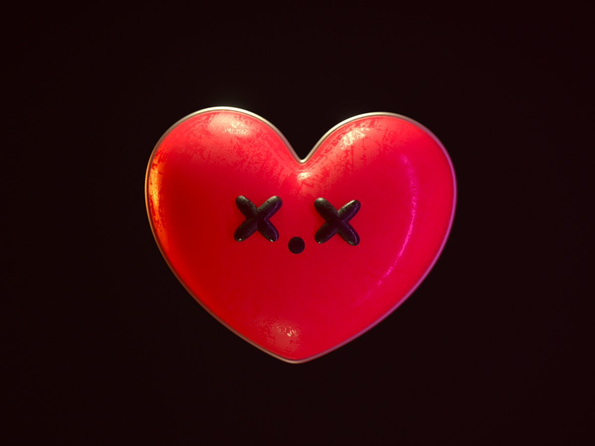 Dead heart by VAGO on Dribbble