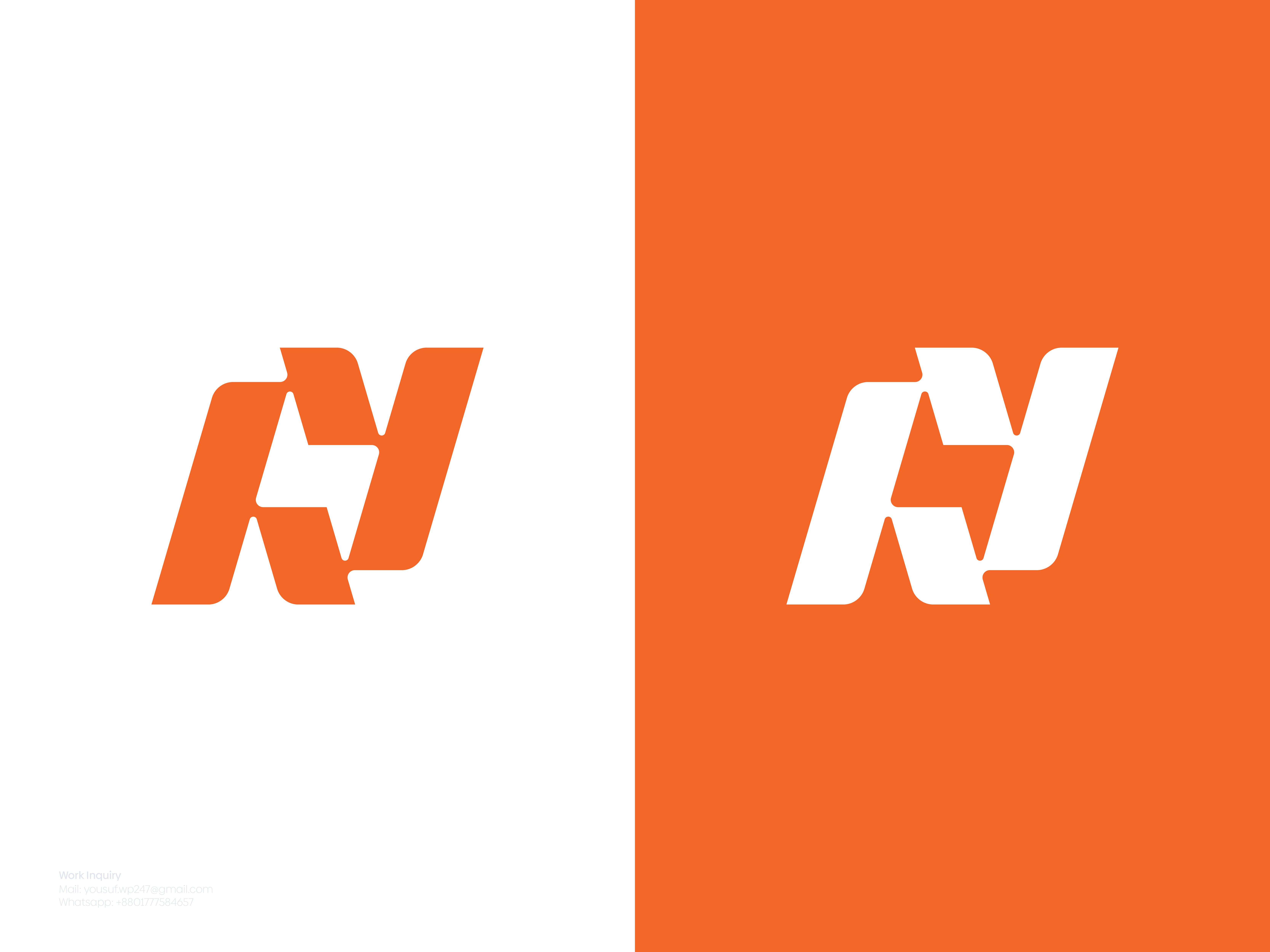 Nitroen Logo Design | Letter N+Bolt Logo Concept by Sumon Yousuf on ...