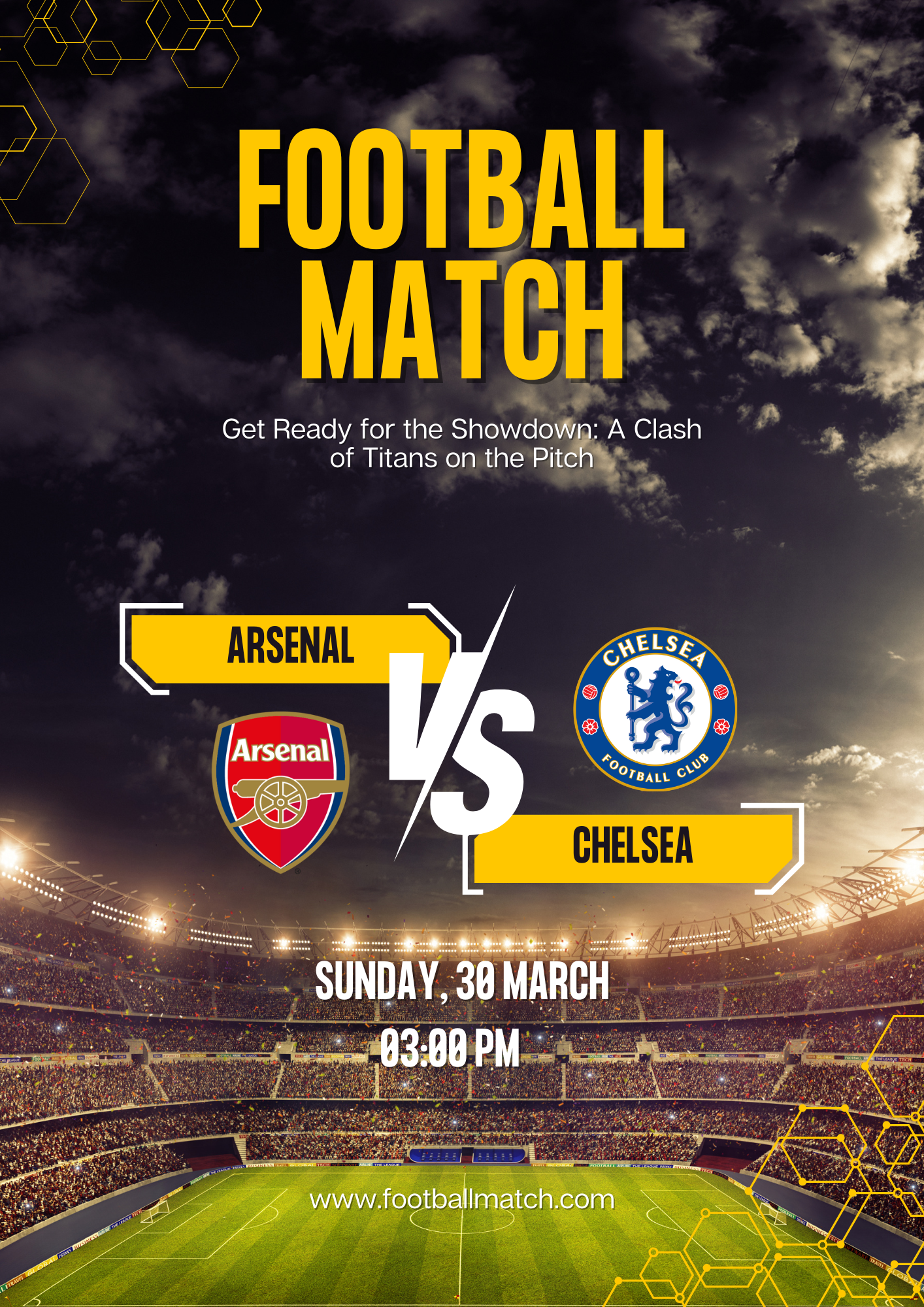 Football Match Day Poster by Nadeem Nisar on Dribbble