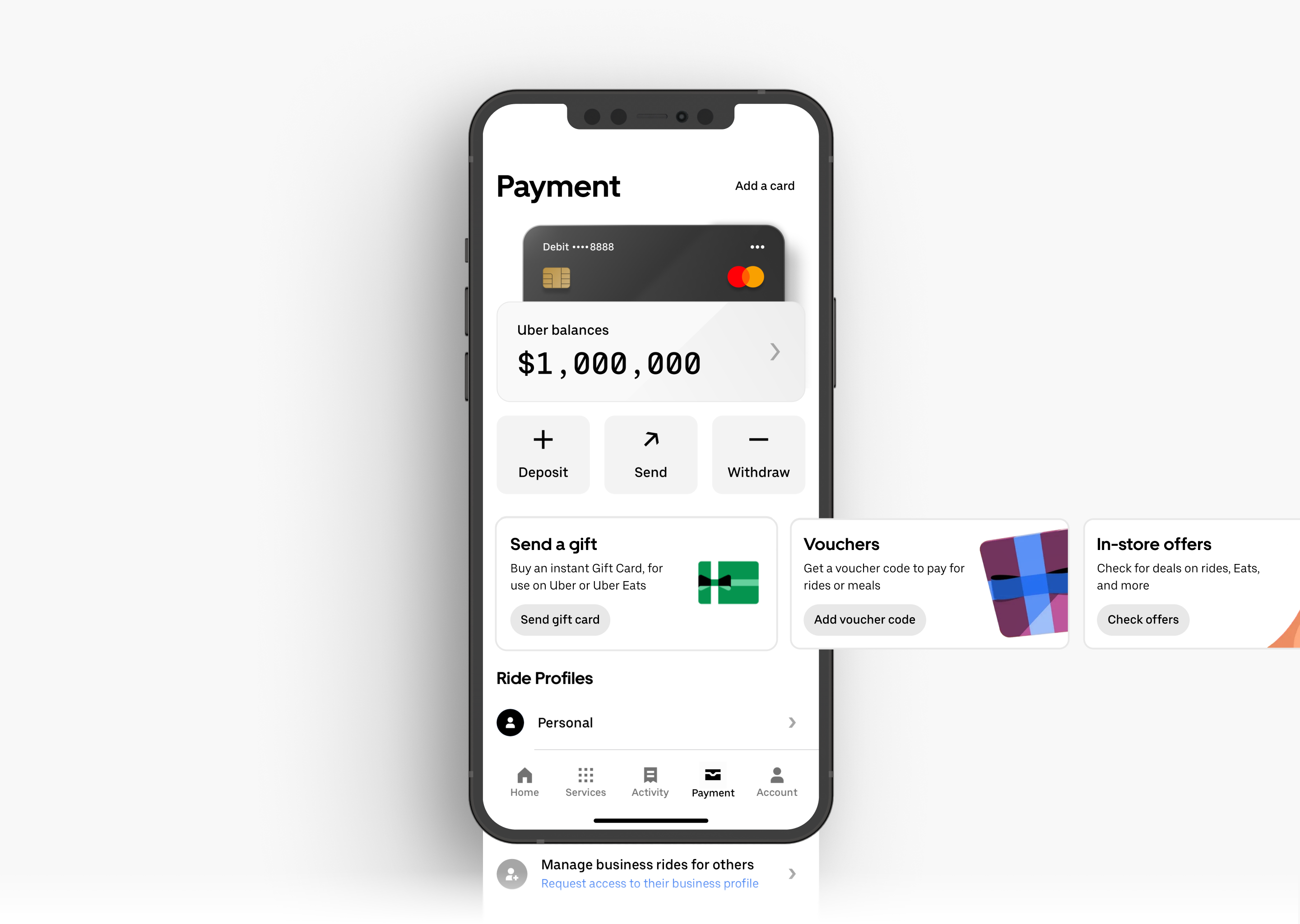 💳 Uber Cash – Wallet Redesign Concept by Dicky Larson on Dribbble
