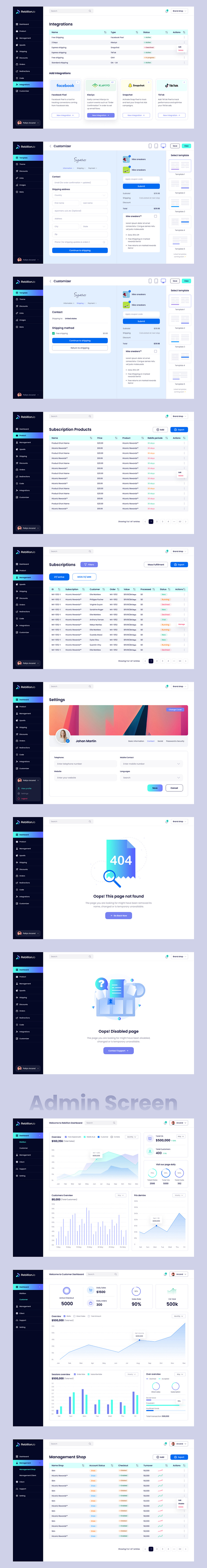 Rebillion - eCommerce Checkout Web App by Rifat Hossain on Dribbble