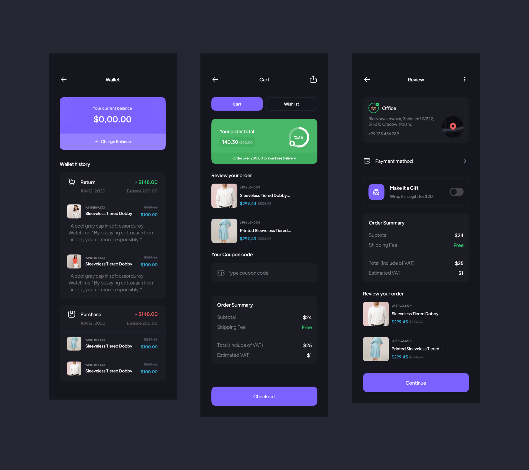 Shoplon e-Commerce UI Kit II by Anton Tkachev for UI8 on Dribbble