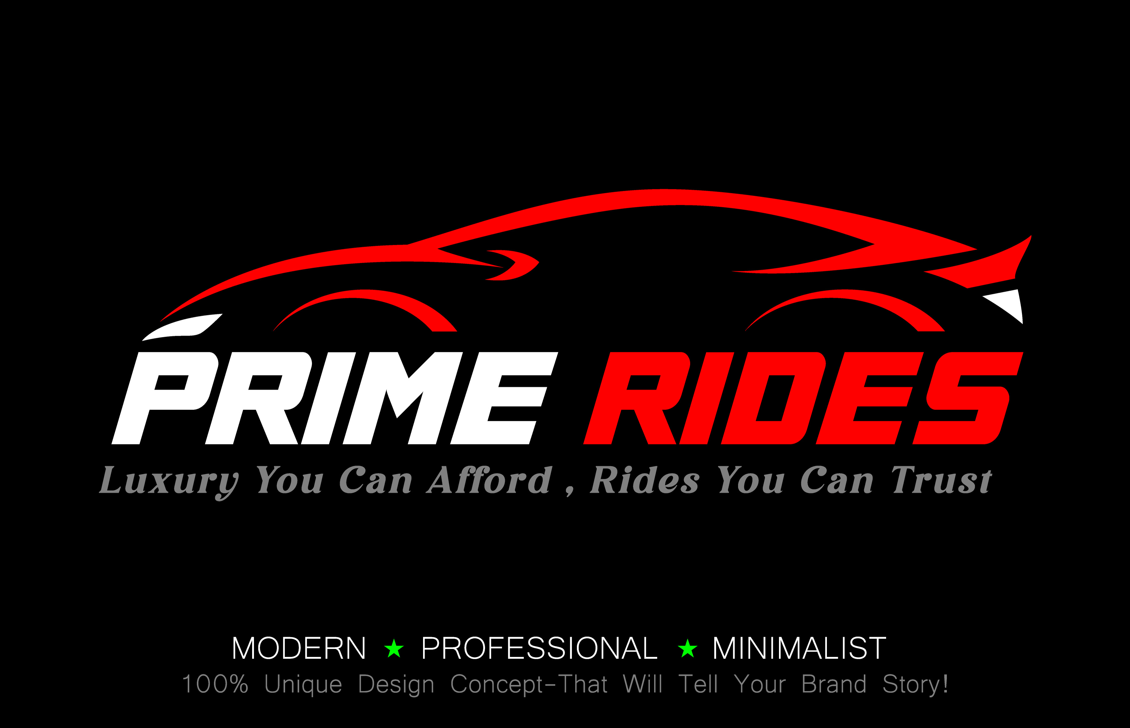 "Prime Rides" Car Rental Company Logo by Alim Al Raji on Dribbble