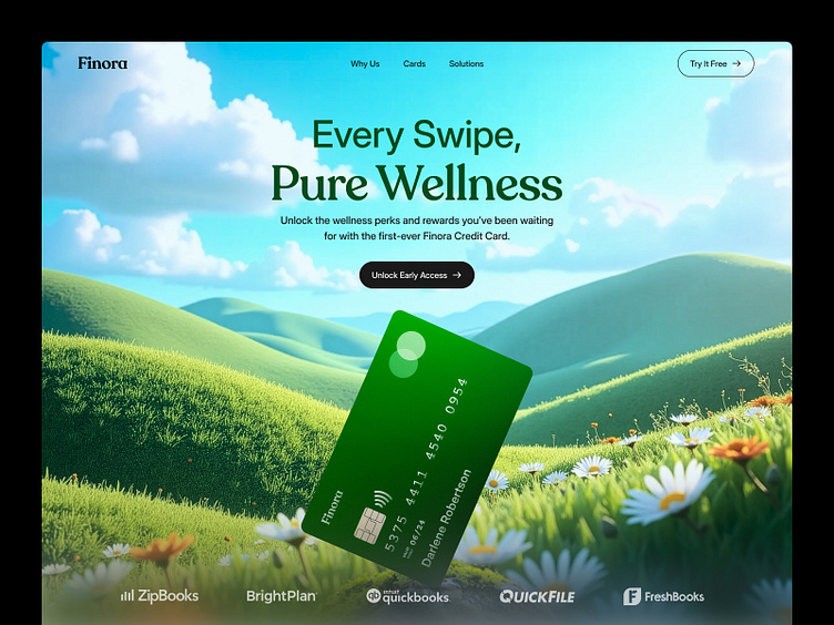 Finora— Fintech Website | Header Exploration by Subash Chandra for ...