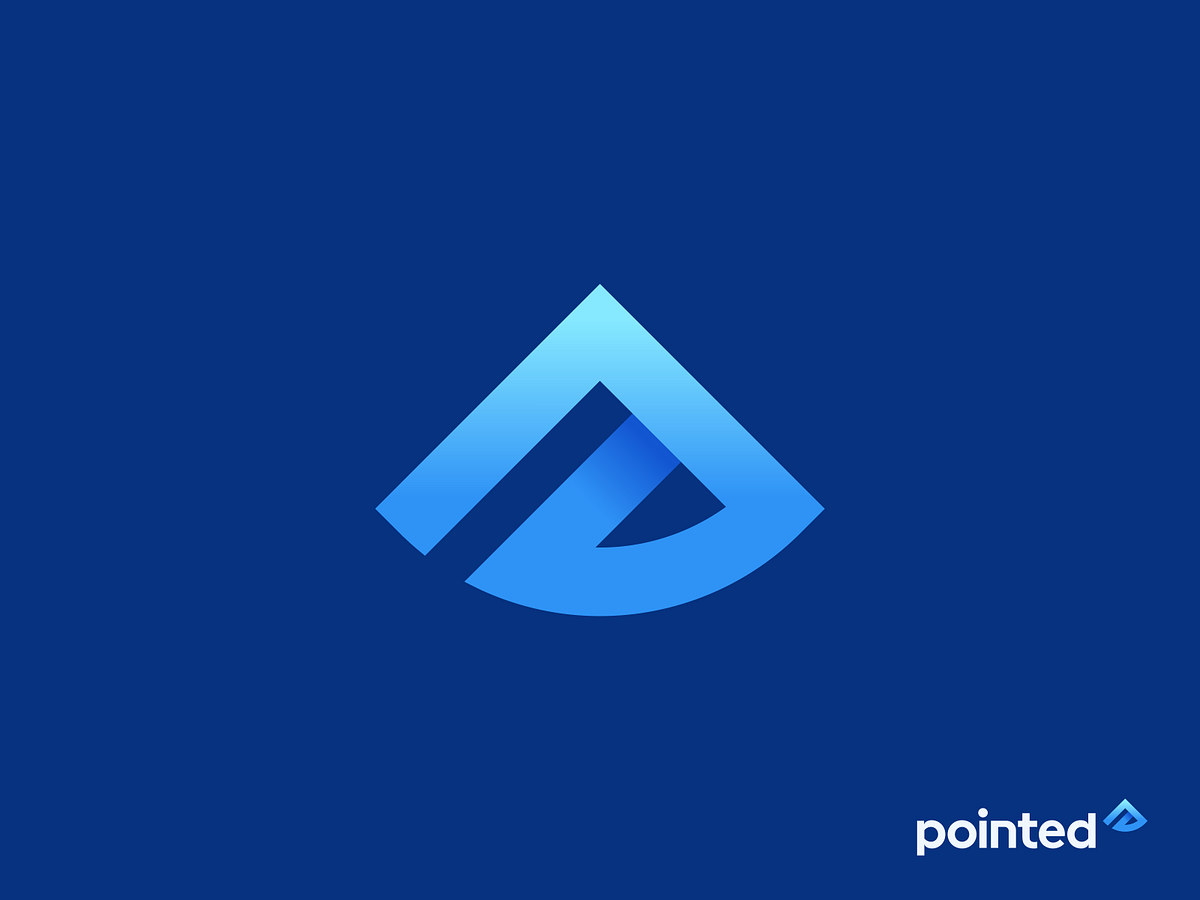 Pointed Logo Design - Mountain / Lettermark P / Path by Dalius Stuoka ...