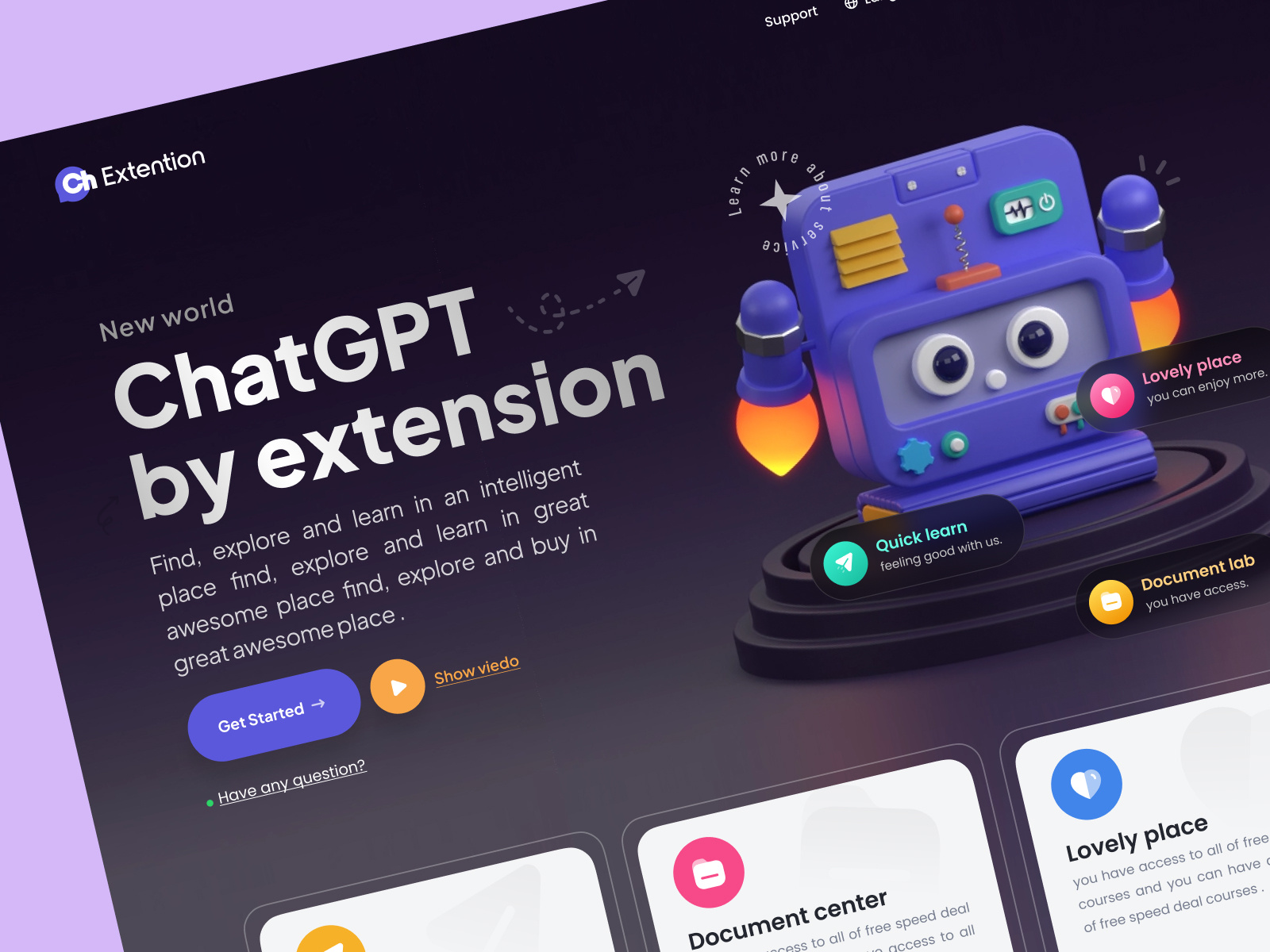 Chat gpt extension web ui by Roohi Koohi on Dribbble