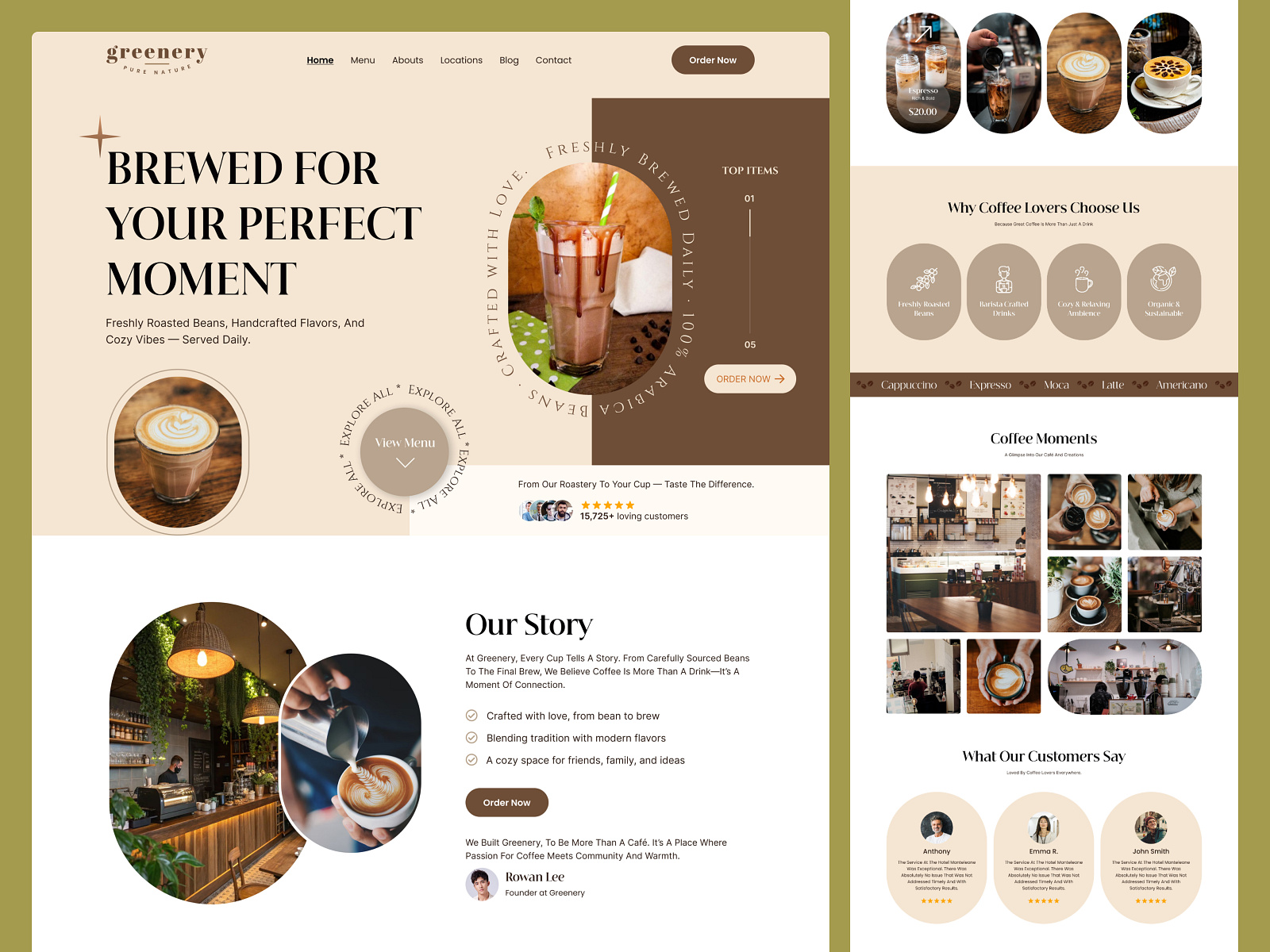 Coffee Landing Page Design by Md. Sajib Mia on Dribbble