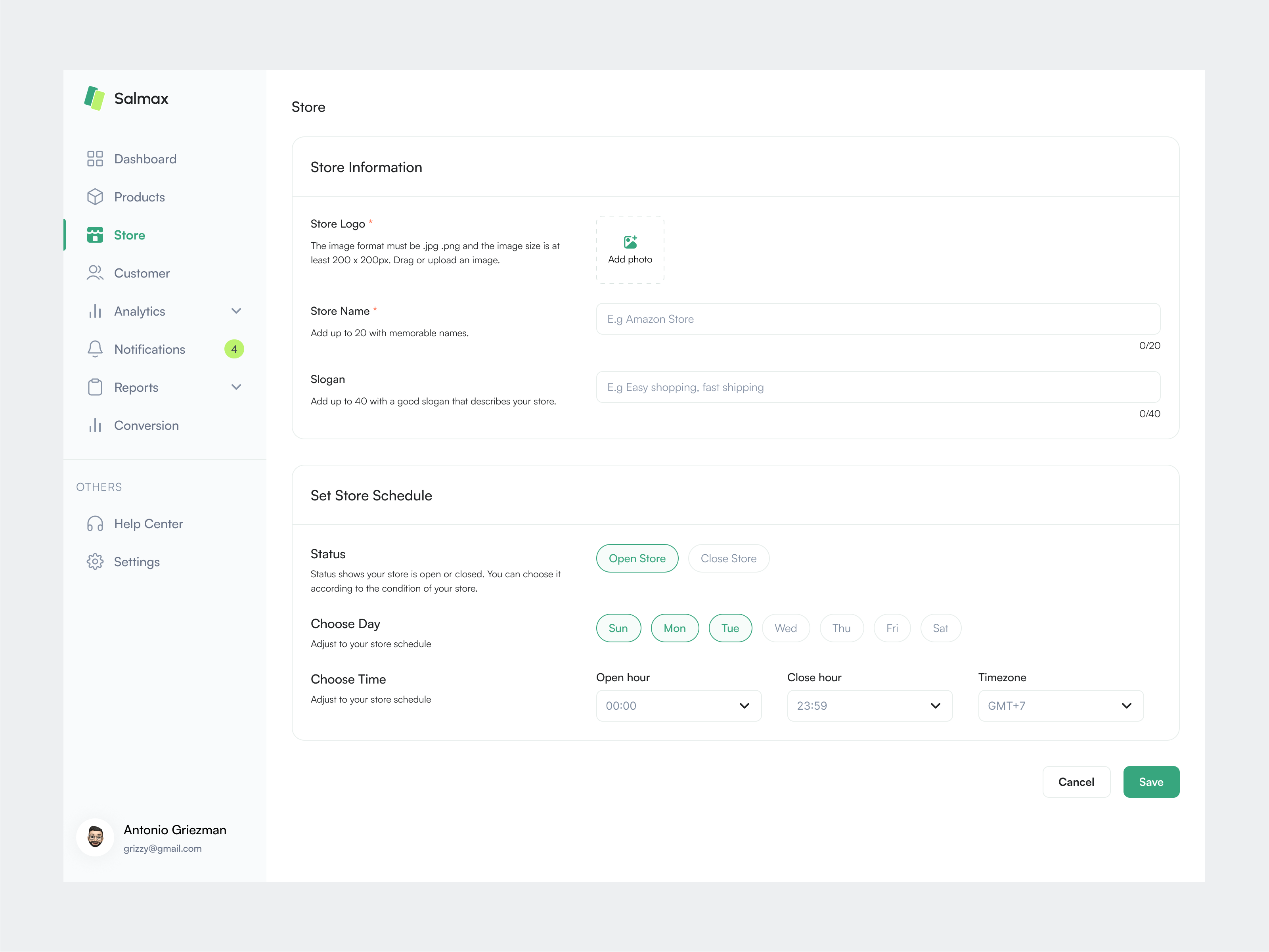 Salmax - Sales Dashboard by Andy Dipa for Dipa Inhouse on Dribbble