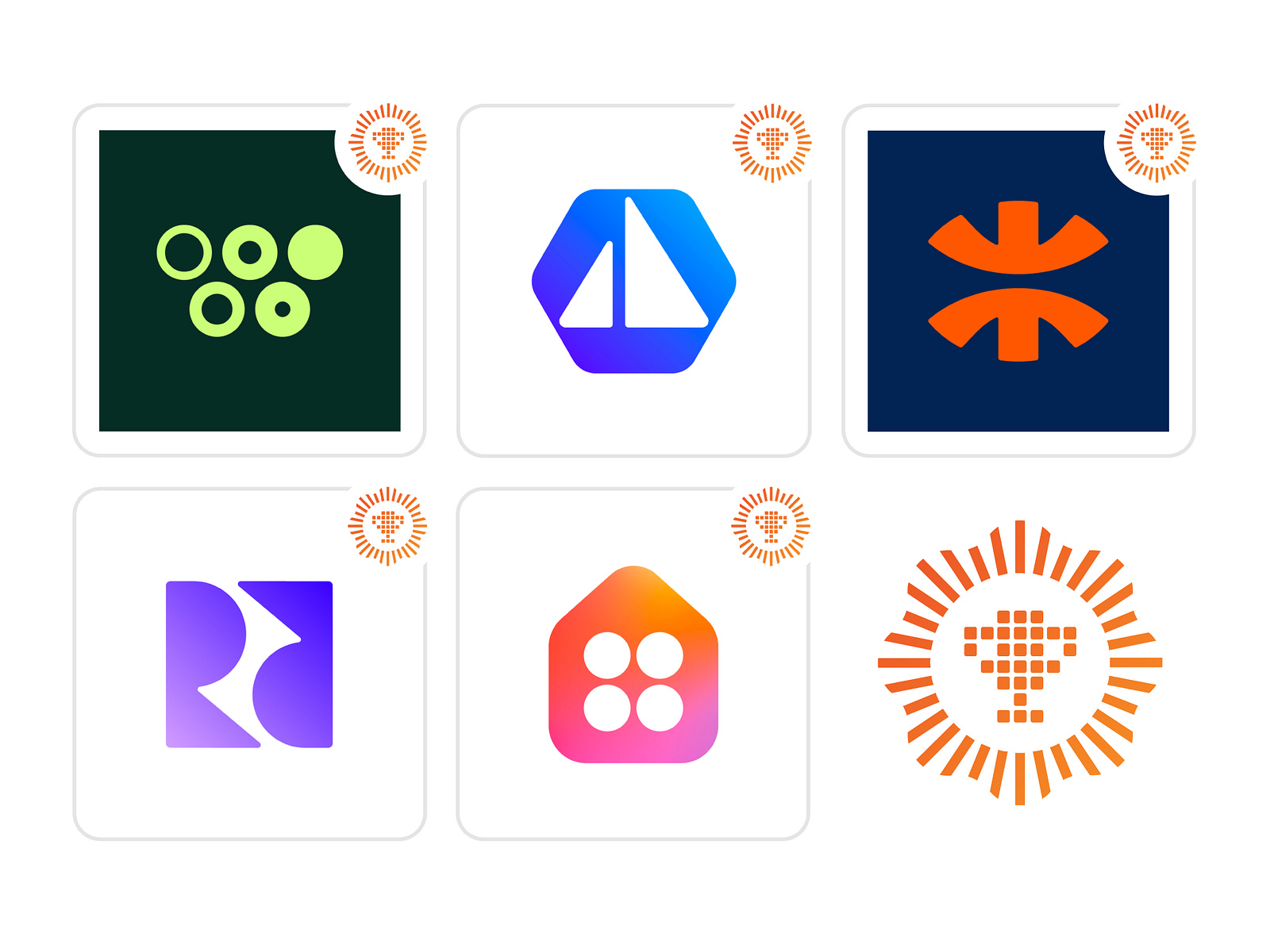 5 Logos Selected for LogoLounge Book 15 by Wegrow on Dribbble