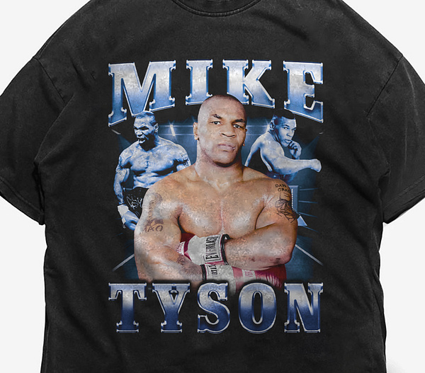 Vintage Style Mike Tyson Bootleg T-Shirt by Riyad Hossain on Dribbble