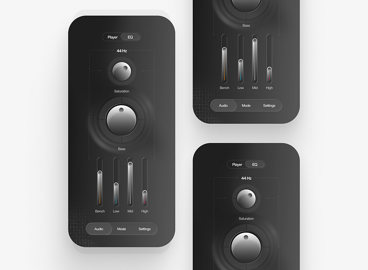 Audio Equalizer UI by KonnstantinC on Dribbble