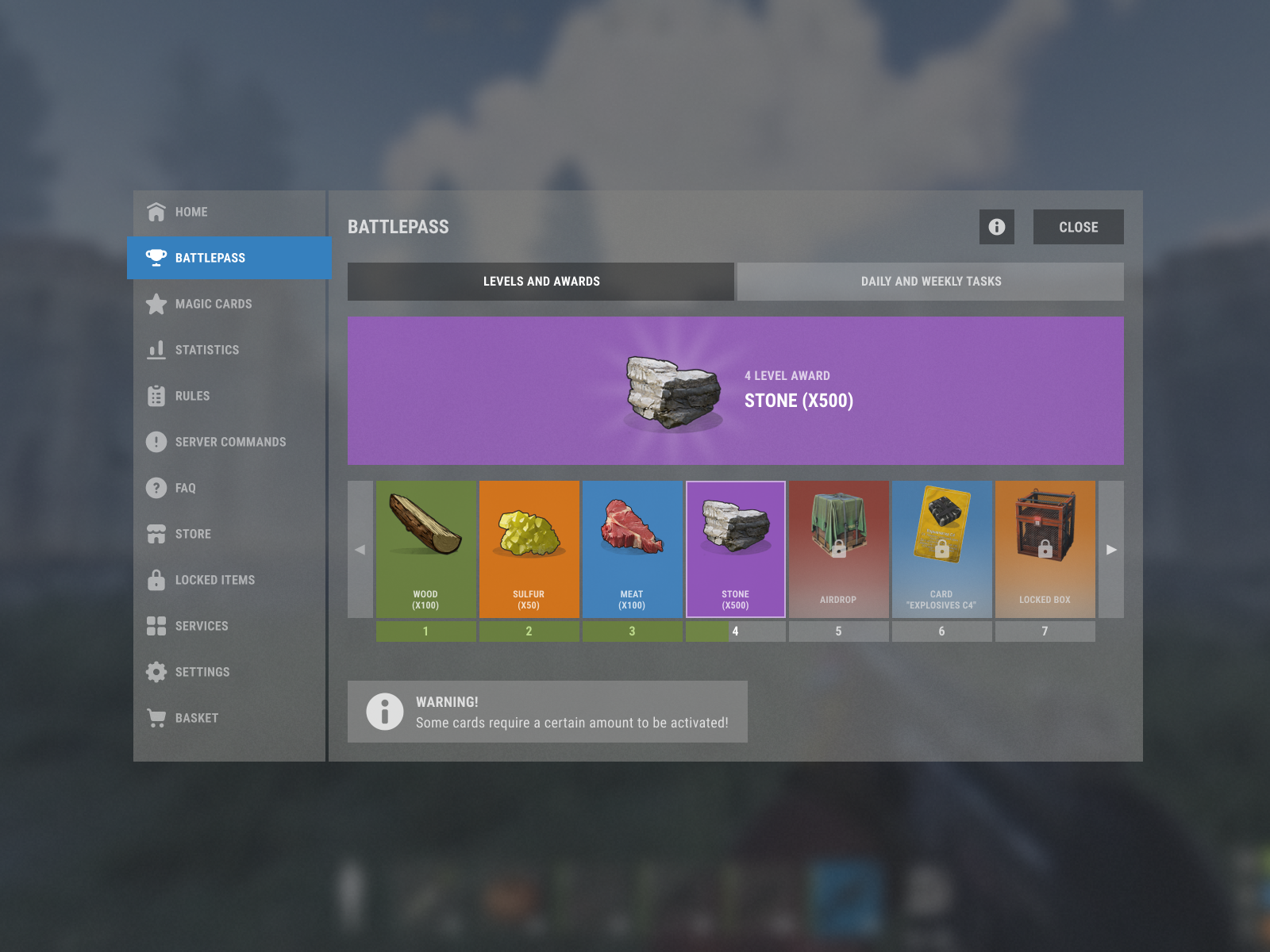 Magic Rust - Game server UX/UI design by Yaroslav Isakov on Dribbble