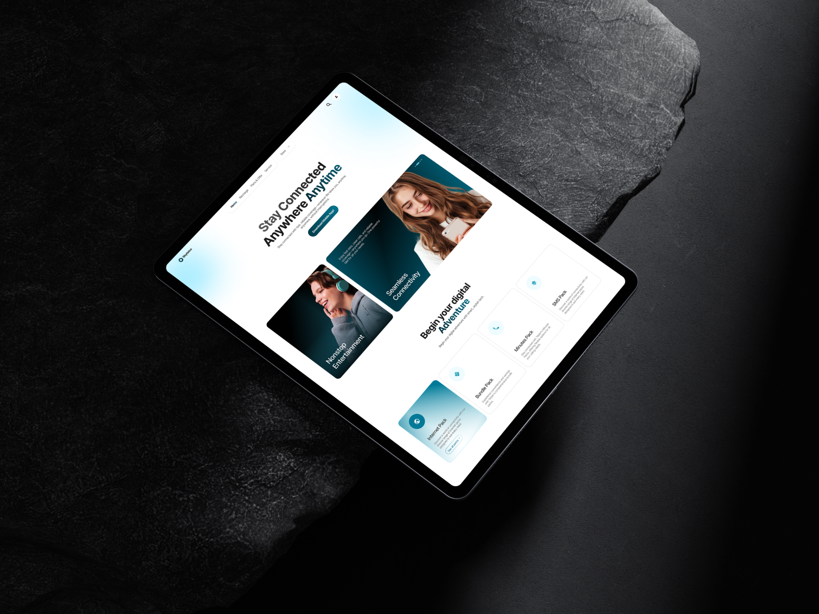 Sky Telco – Next Gen Telecom web Design by Asiq M. for Netro Systems on ...