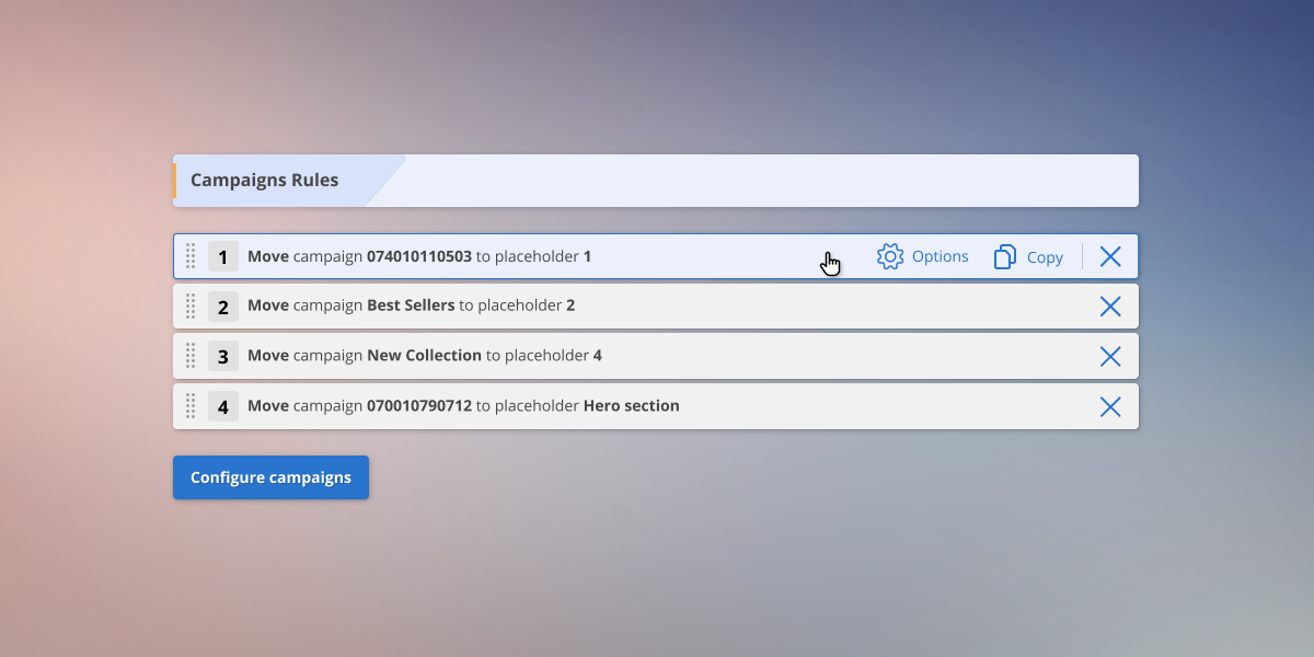 Draggable list component, part of complex dashboard by Hristo on Dribbble