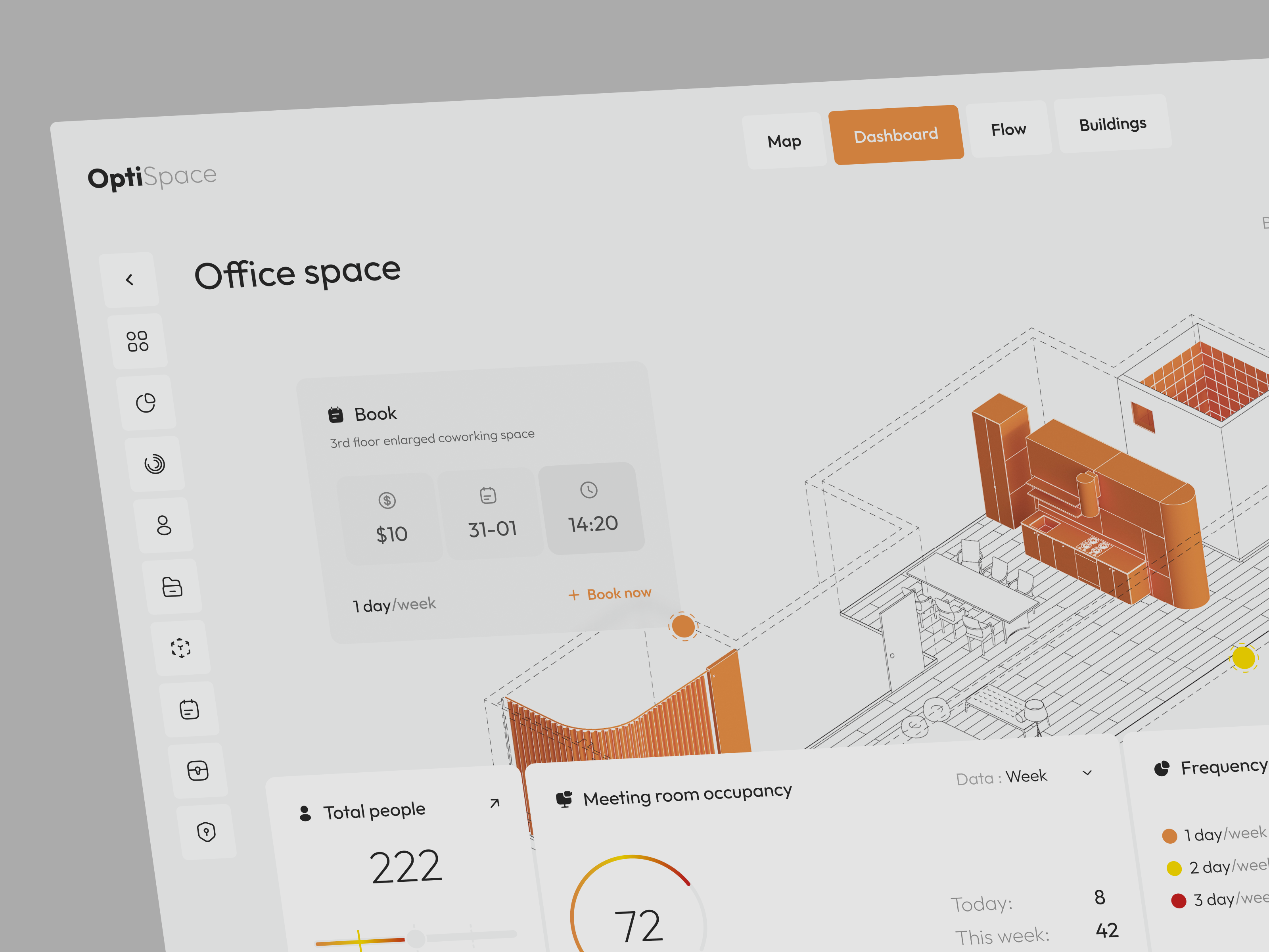 OptiSpace SaaS - Office Operating Dashboard by RonDesignLab ⭐️ on Dribbble