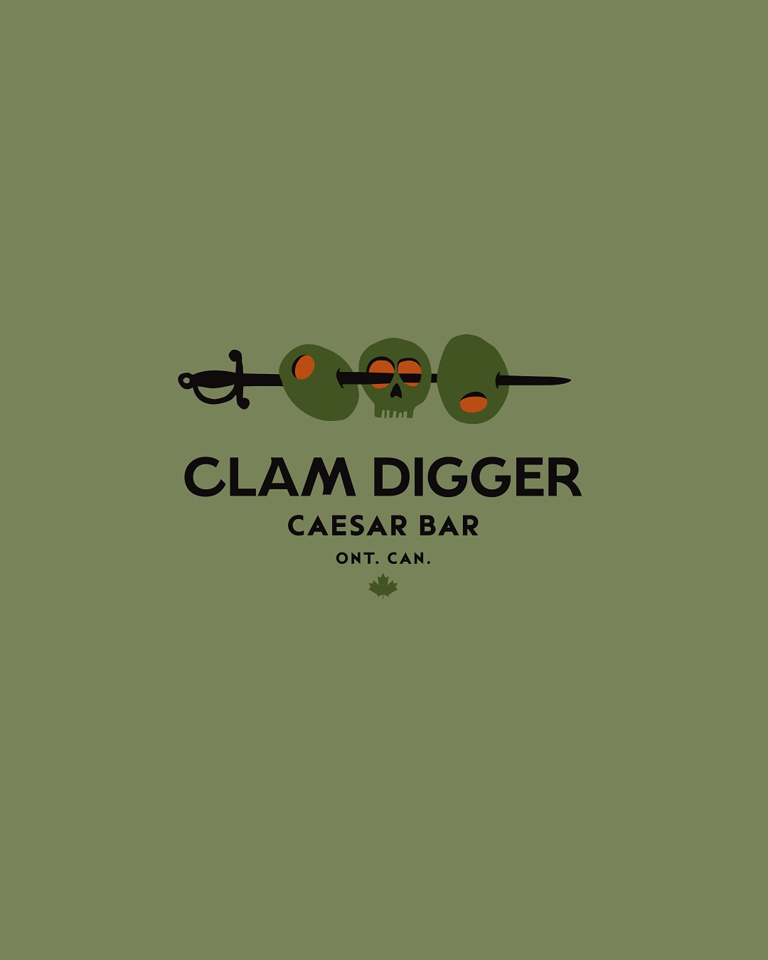 Clam Digger Caesar Bar identity by Mr.Mockup™ on Dribbble