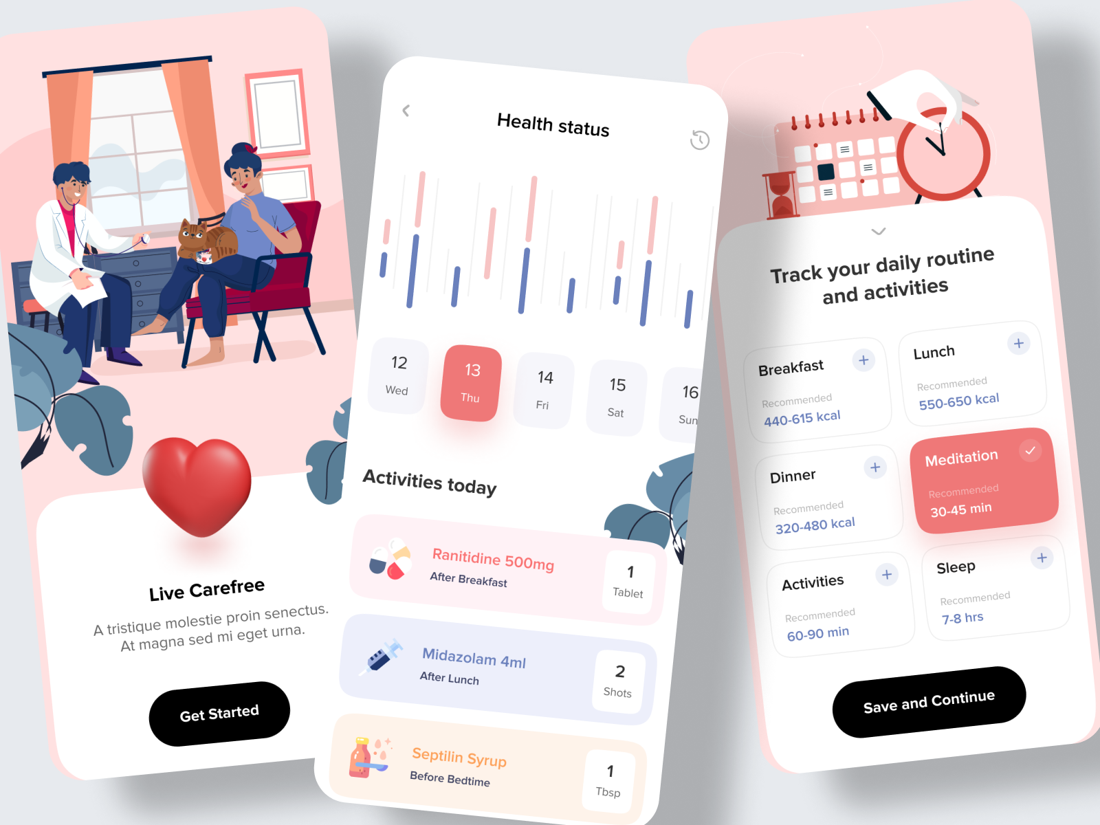 Healthcare app design mobile app by lazy kar for LazyInterface UI UX Team on Dribbble
