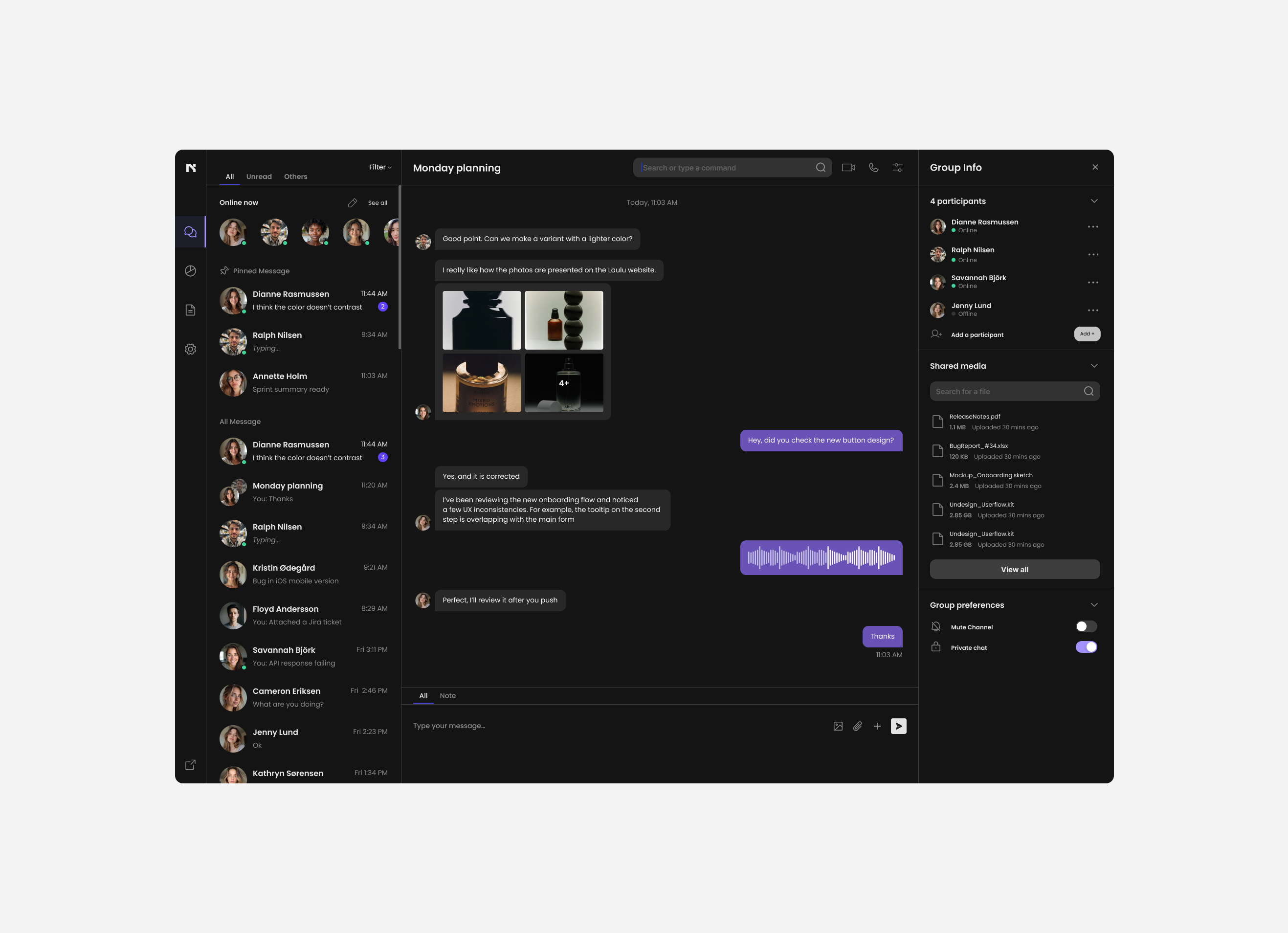 Chat Desktop App by Paulina Maguda on Dribbble