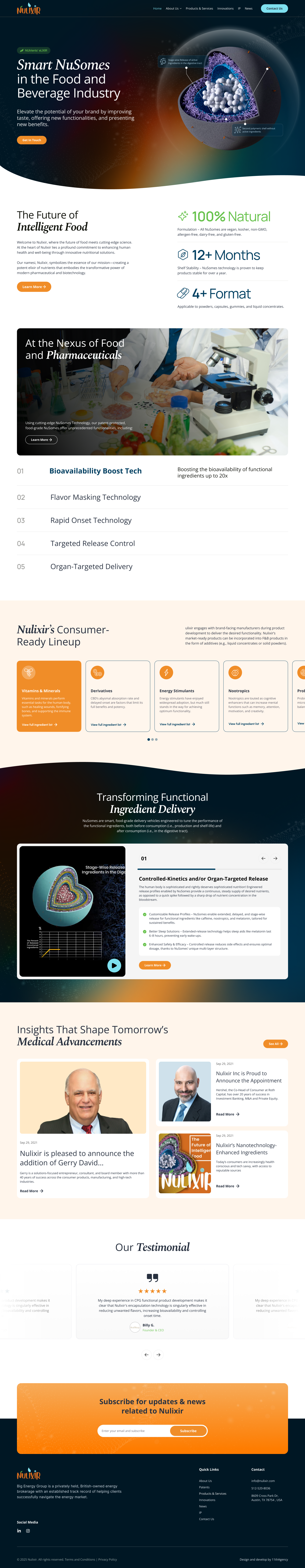 Nulixir Website Design and Development for Landing page Webflow. by Shakil Ali on Dribbble
