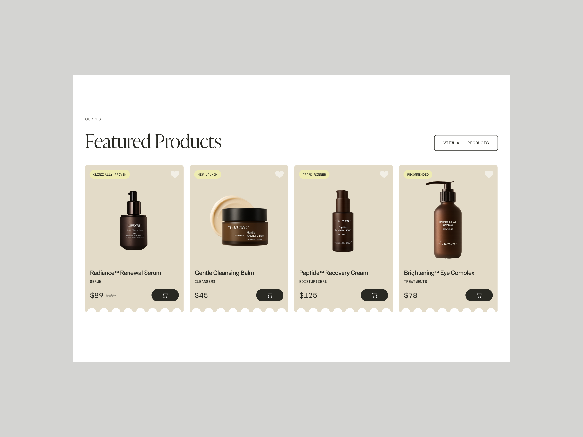 Lumora - Skincare Product Landing Page by Ahmad Sulaiman for Plainthing ...
