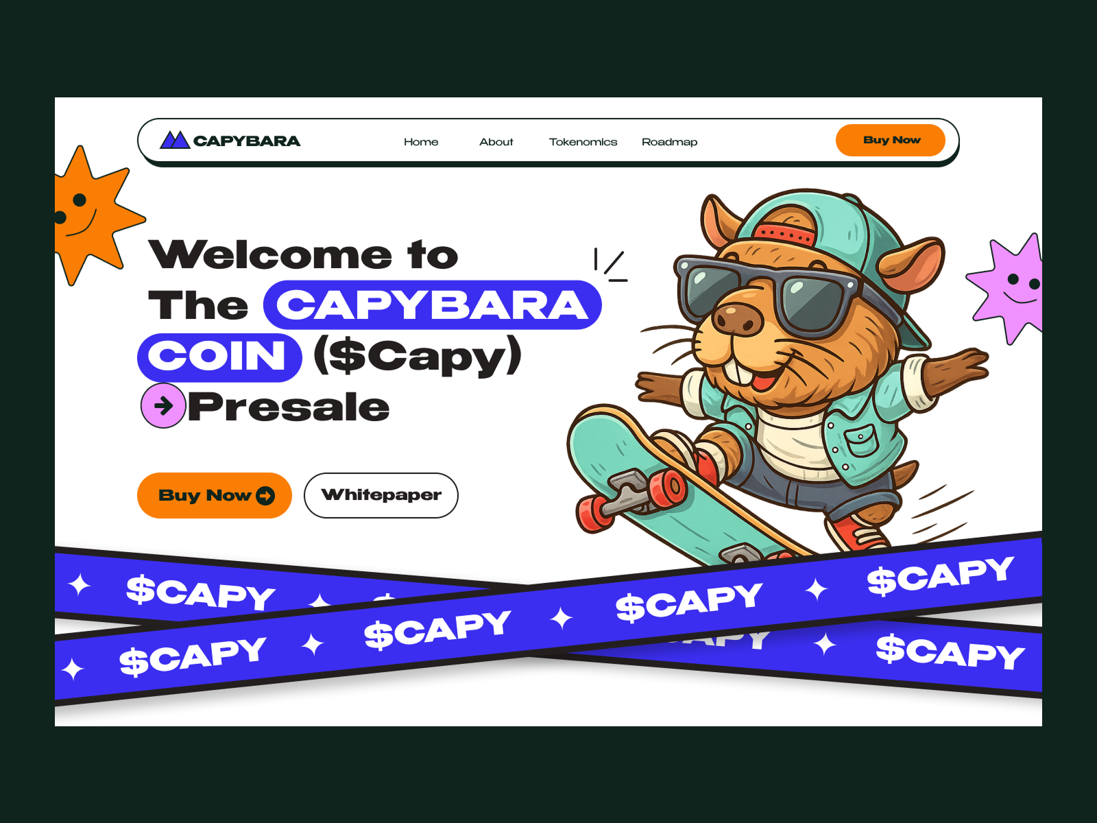 CAPYBARA - crypto meme token by Nina Marinenko on Dribbble