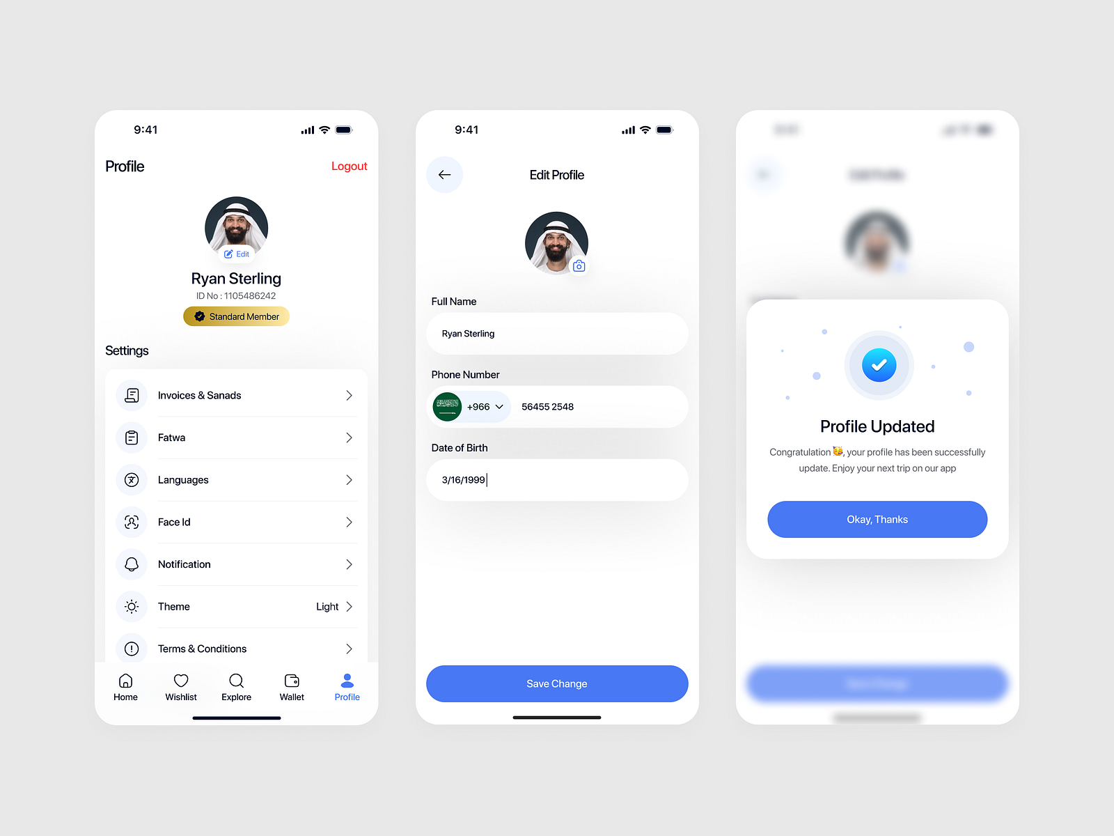Fintech Mobile App - User Profile Management by Orbix Studio – Mobile ...