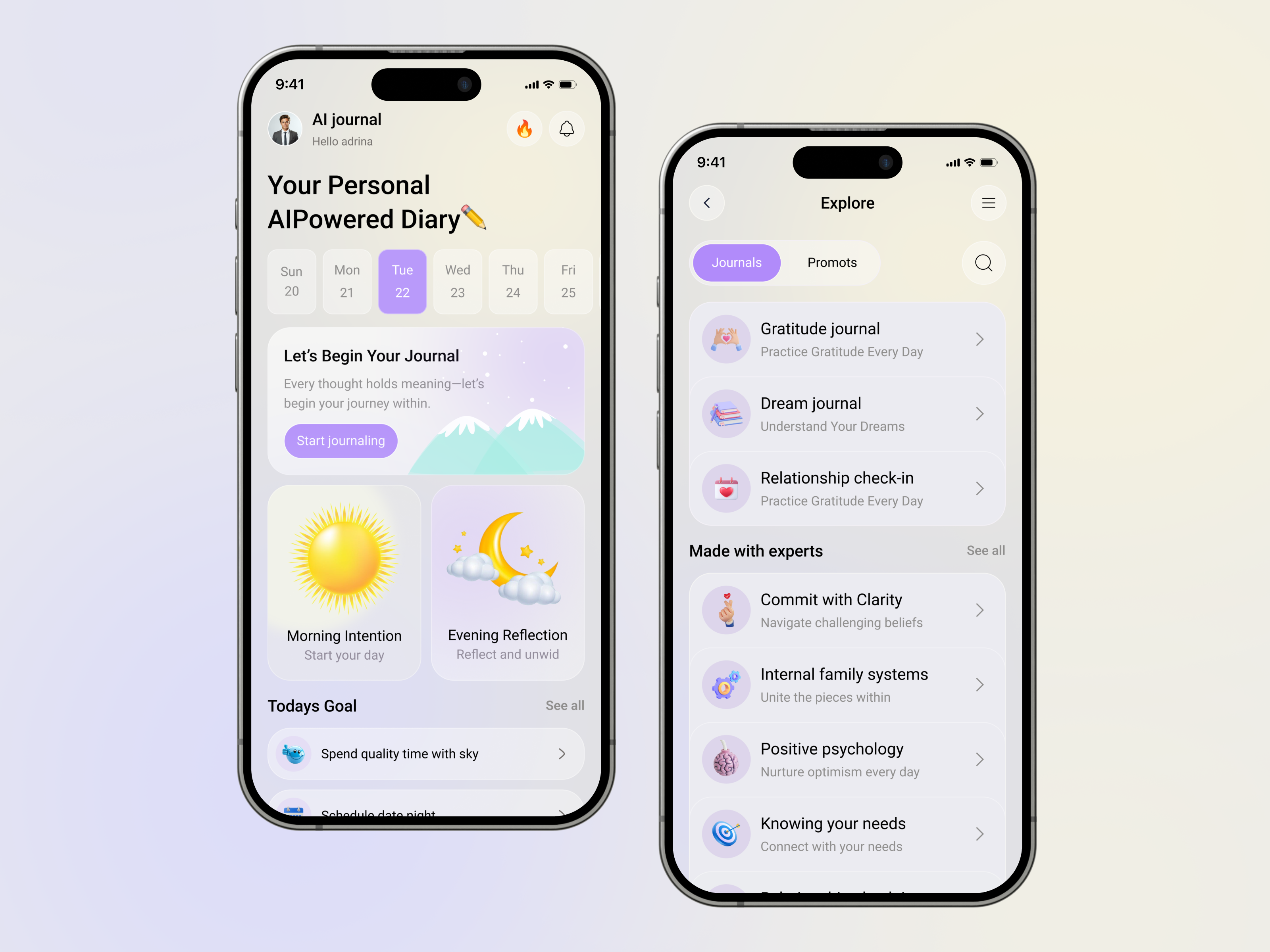 Ai Journal And Diary Mobile App by liton hossan on Dribbble