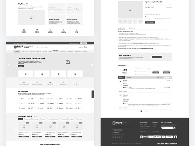 TarpsNow – Industrial eCommerce UI by Pixlogix by Pixlogix Infotech Pvt ...