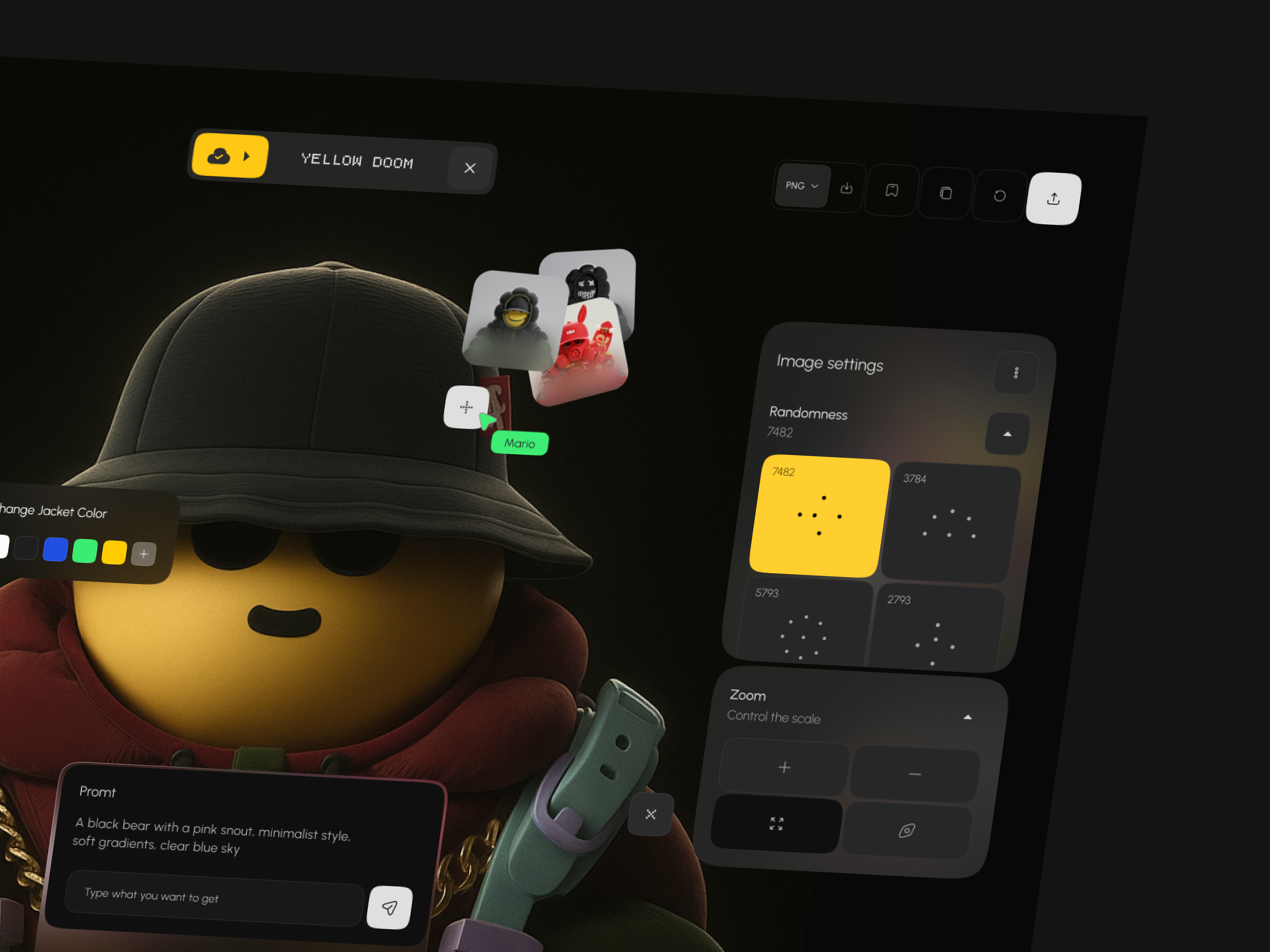 PicGen - AI Generator SaaS Dashboard by Jack R. for RonDesignLab ⭐️ on ...