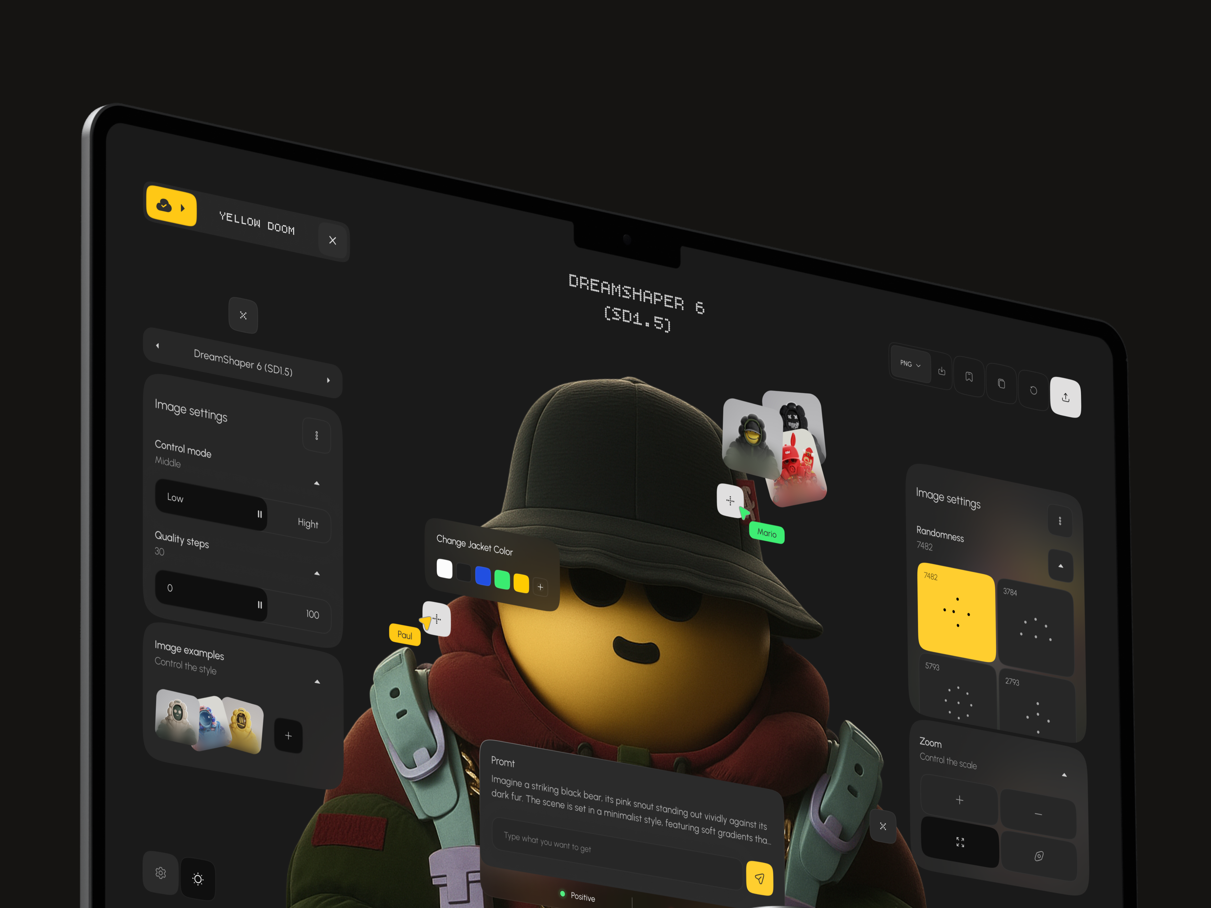 PicGen - AI Generator SaaS Dashboard by Jack R. for RonDesignLab ⭐️ on ...
