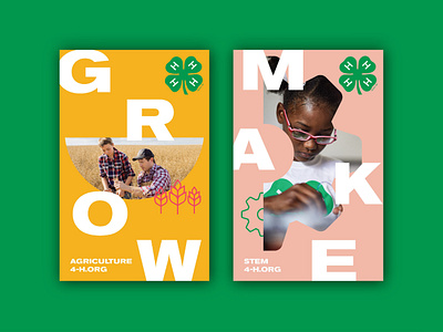 4-H Rebrand - Poster Design by Derek Heath on Dribbble