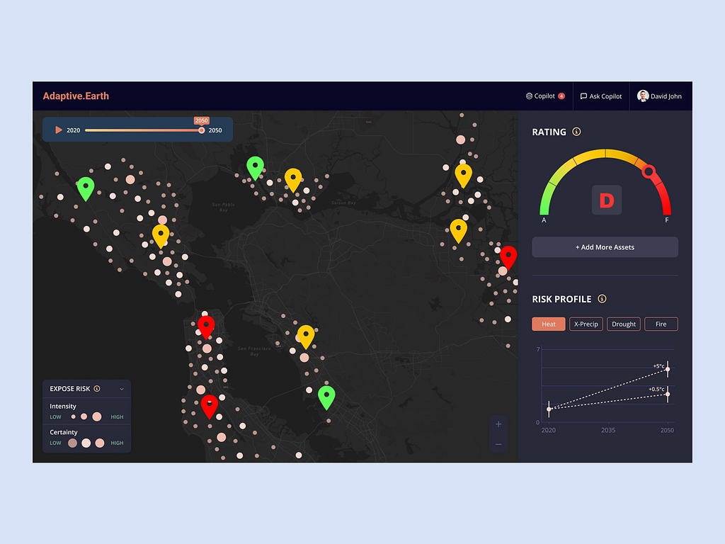 Climate Risk Assessment Map – Data-Driven UI Dashboard by SD Aminul on Dribbble