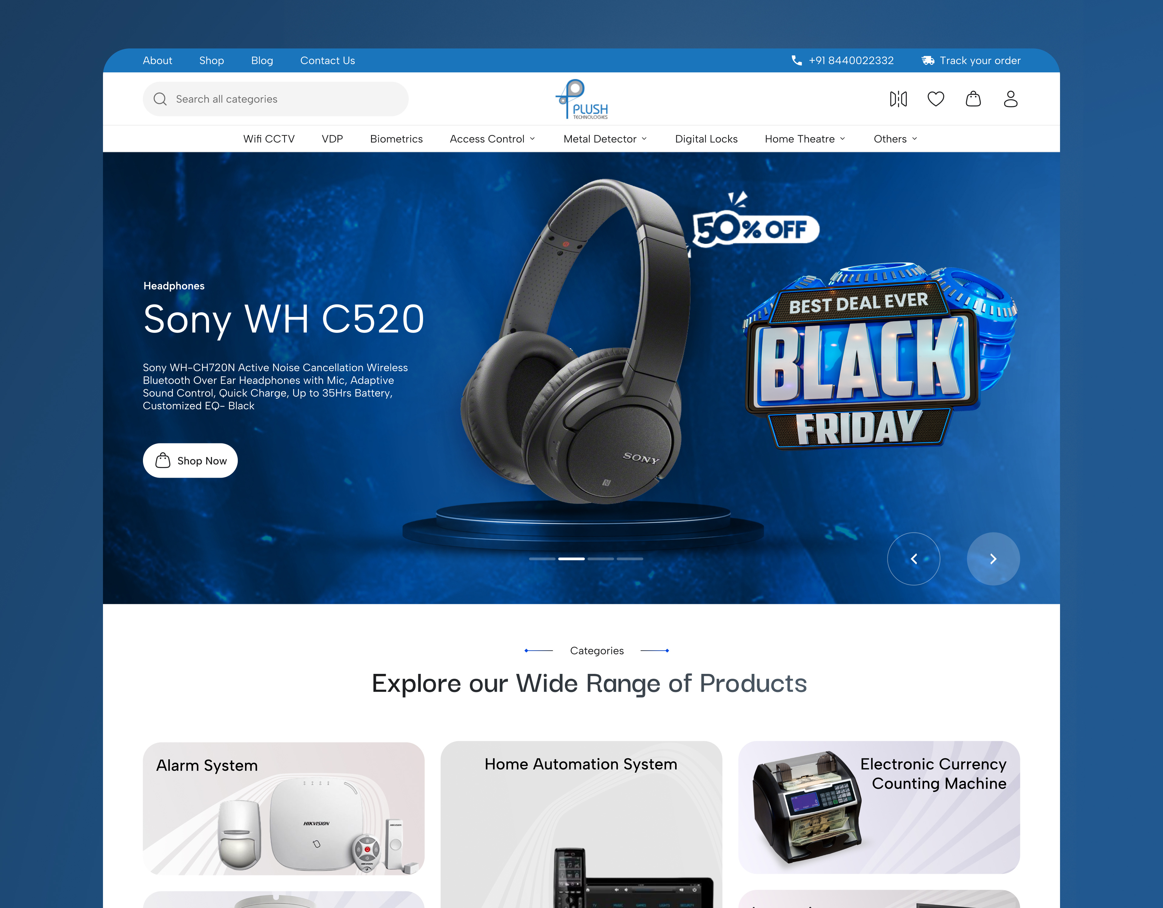 Ecommerce Electronics Website Design | UI Design by Palletio Design ...