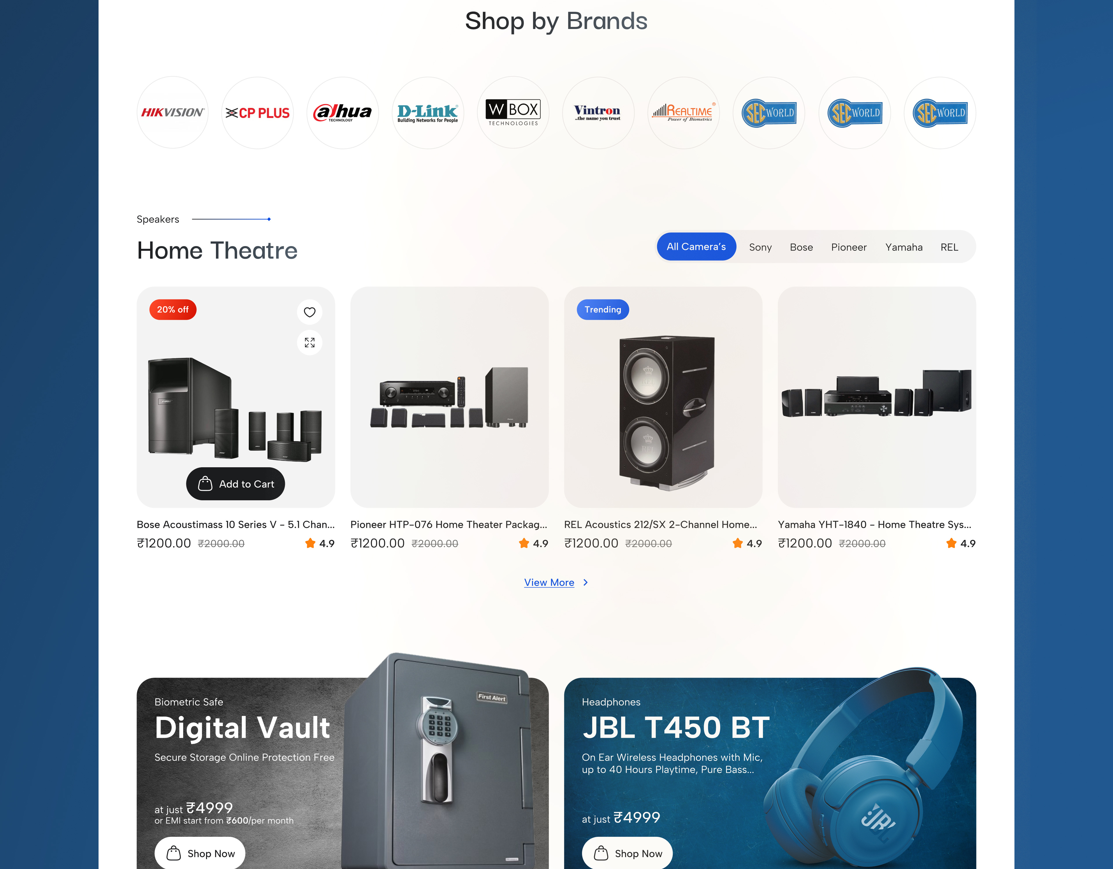 Ecommerce Electronics Website Design | UI Design by Palletio Design ...