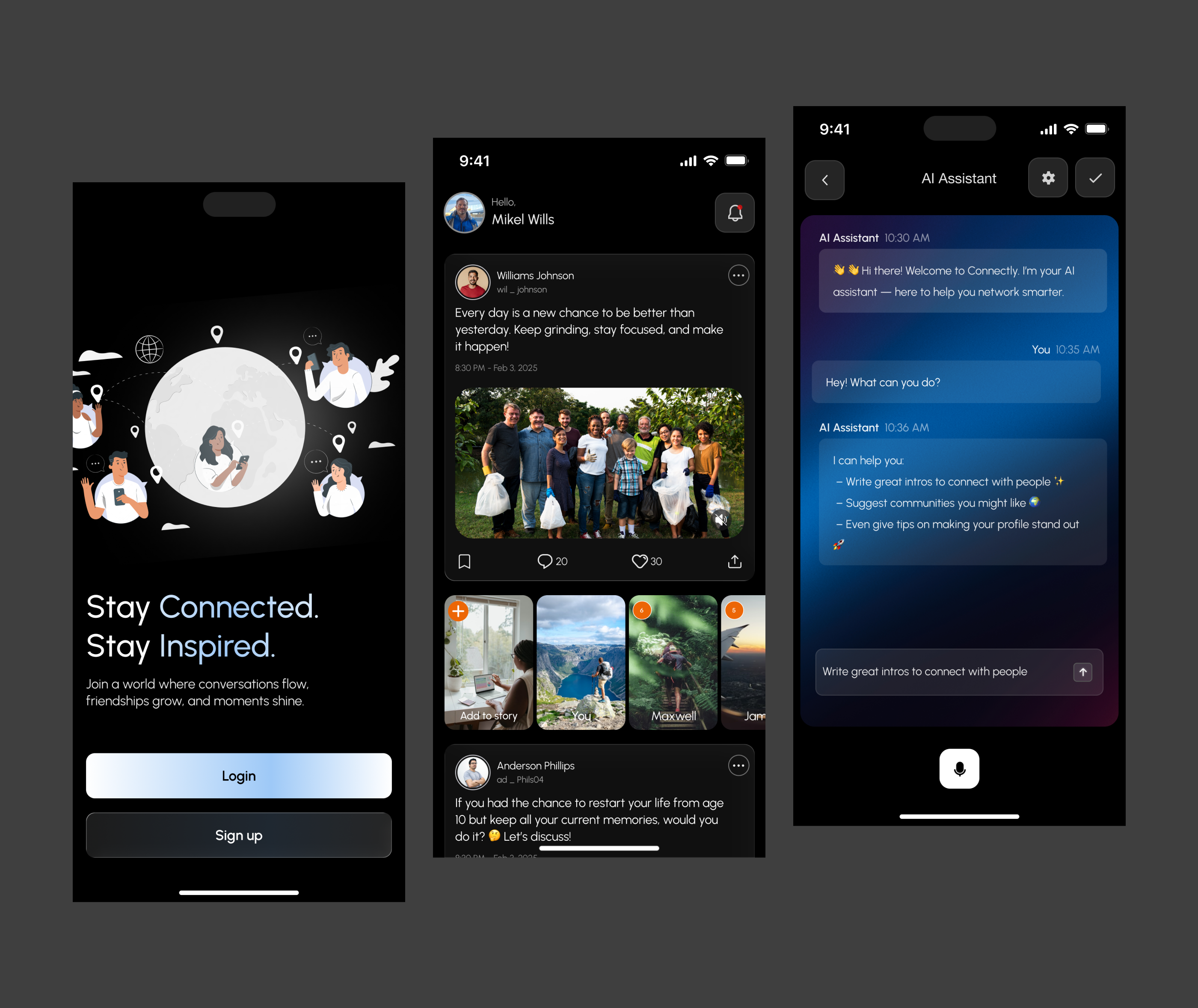 Networking App by Zakariya Buhari on Dribbble