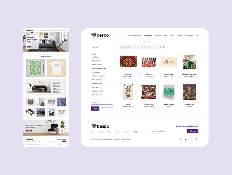 POD Ecommerce Website by S83 on Dribbble
