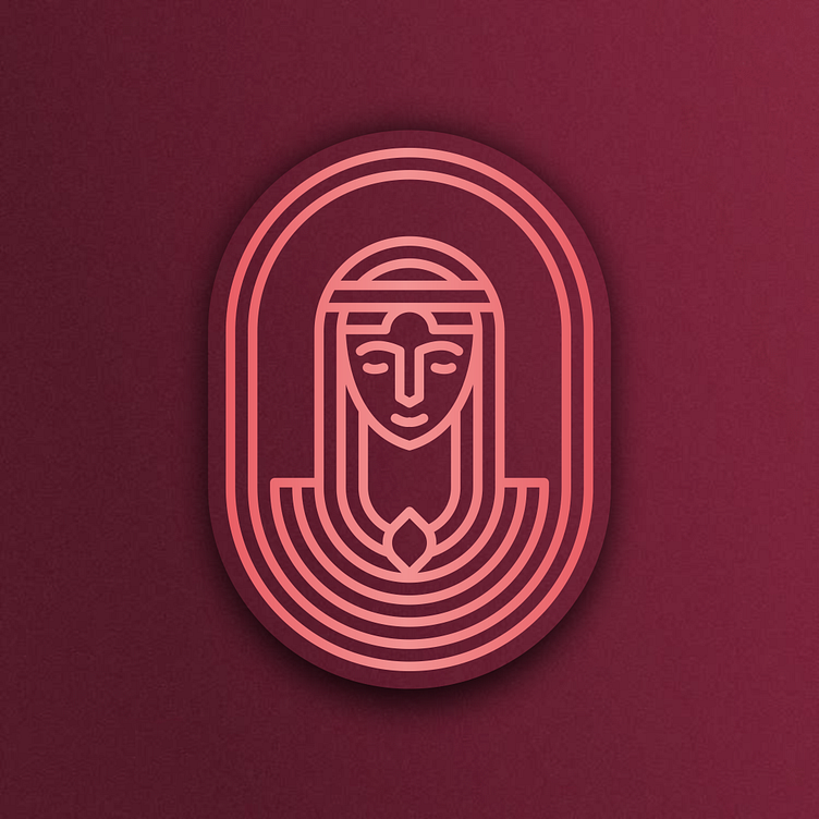 Cleopatra Line Art Logo Emblem by Awoga Ranger on Dribbble