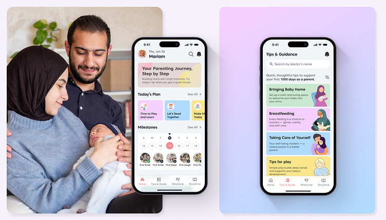 Parenting App UI UX | Baby App, Family App, Childcare App Design by ...
